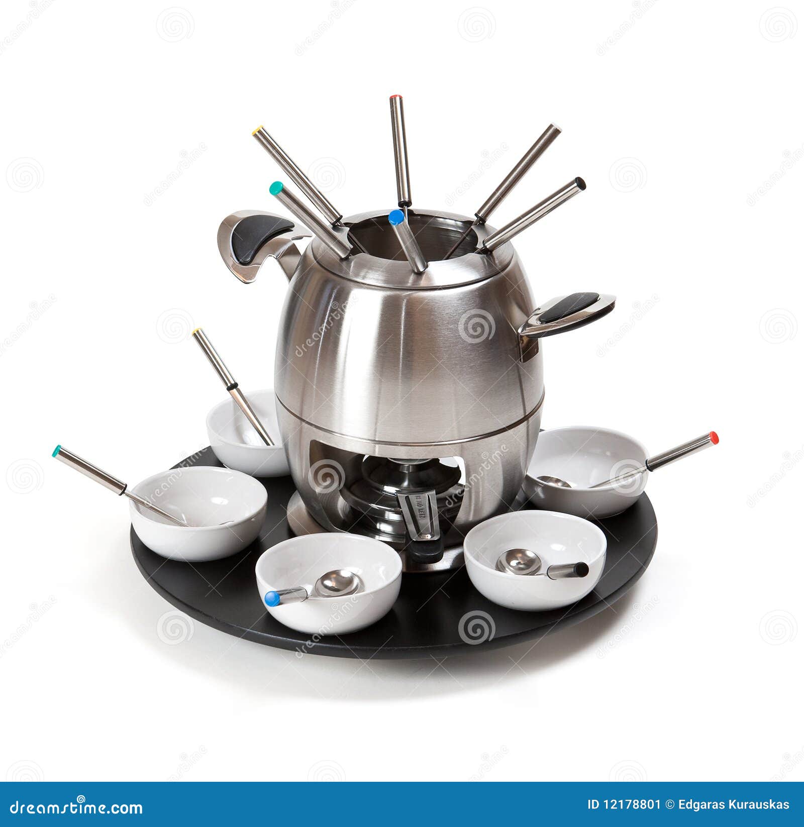 Fondue set stock image. Image of brown, clipping, empty - 12178801