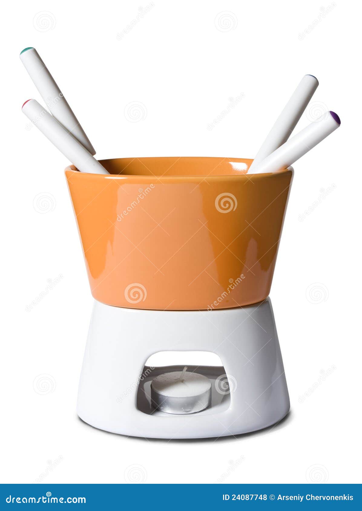 Fondue set stock photo. Image of melt, cooking, brown - 24087748
