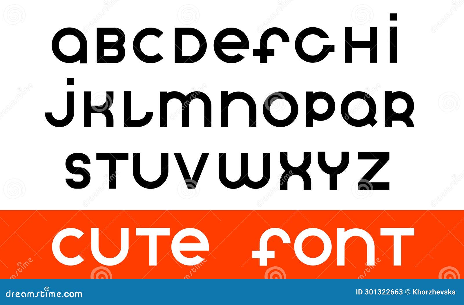 Font, Alphabet. Latin ABC, Design Element, Vector Stock Vector ...