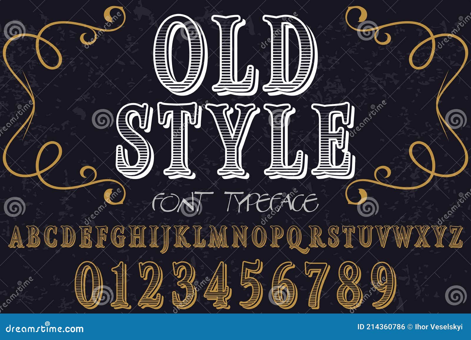 Font Alphabet Script Typeface Handcrafted Handwritten Vector Label ...