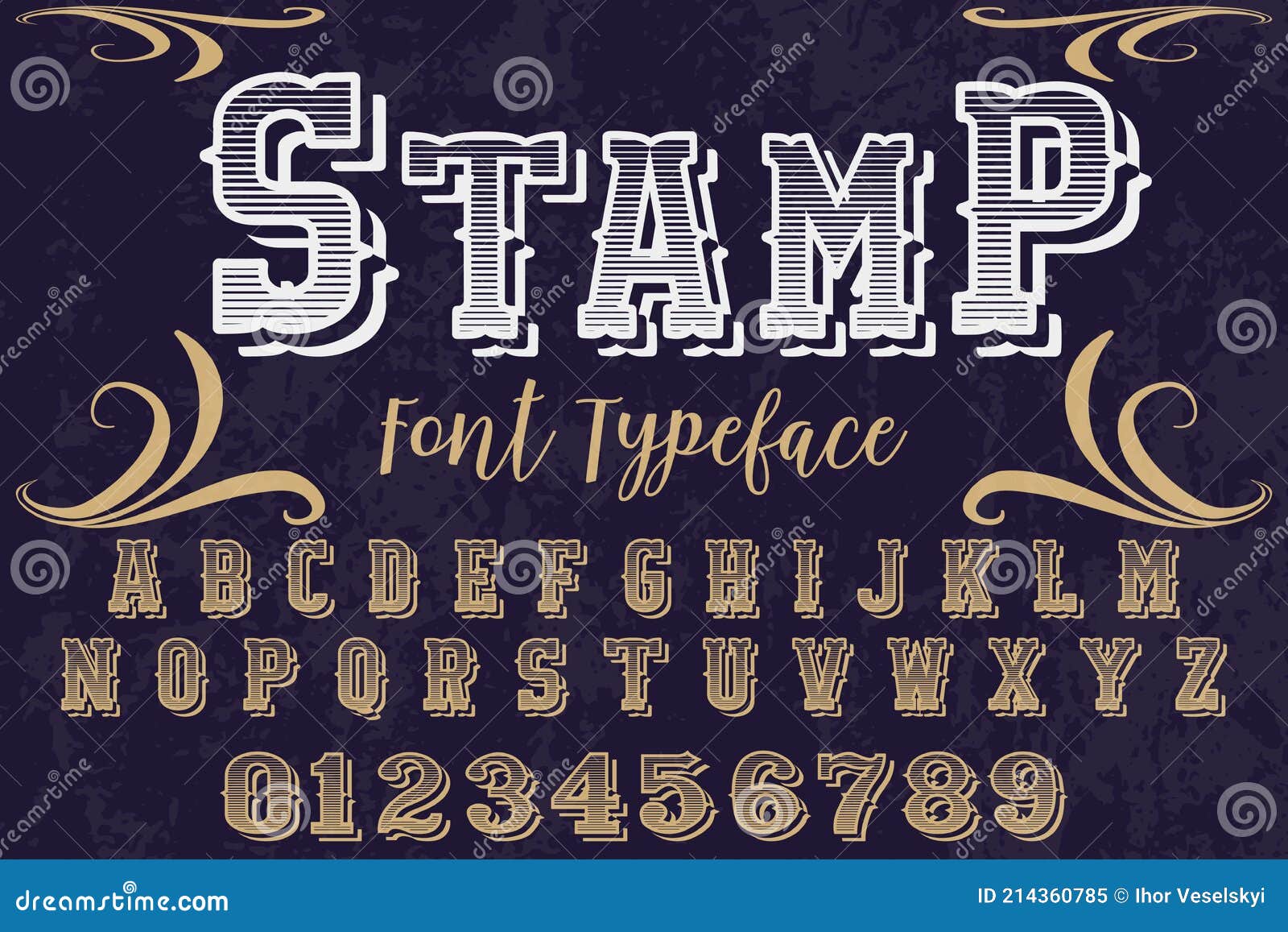 Font Alphabet Script Typeface Handcrafted Handwritten Vector Label ...