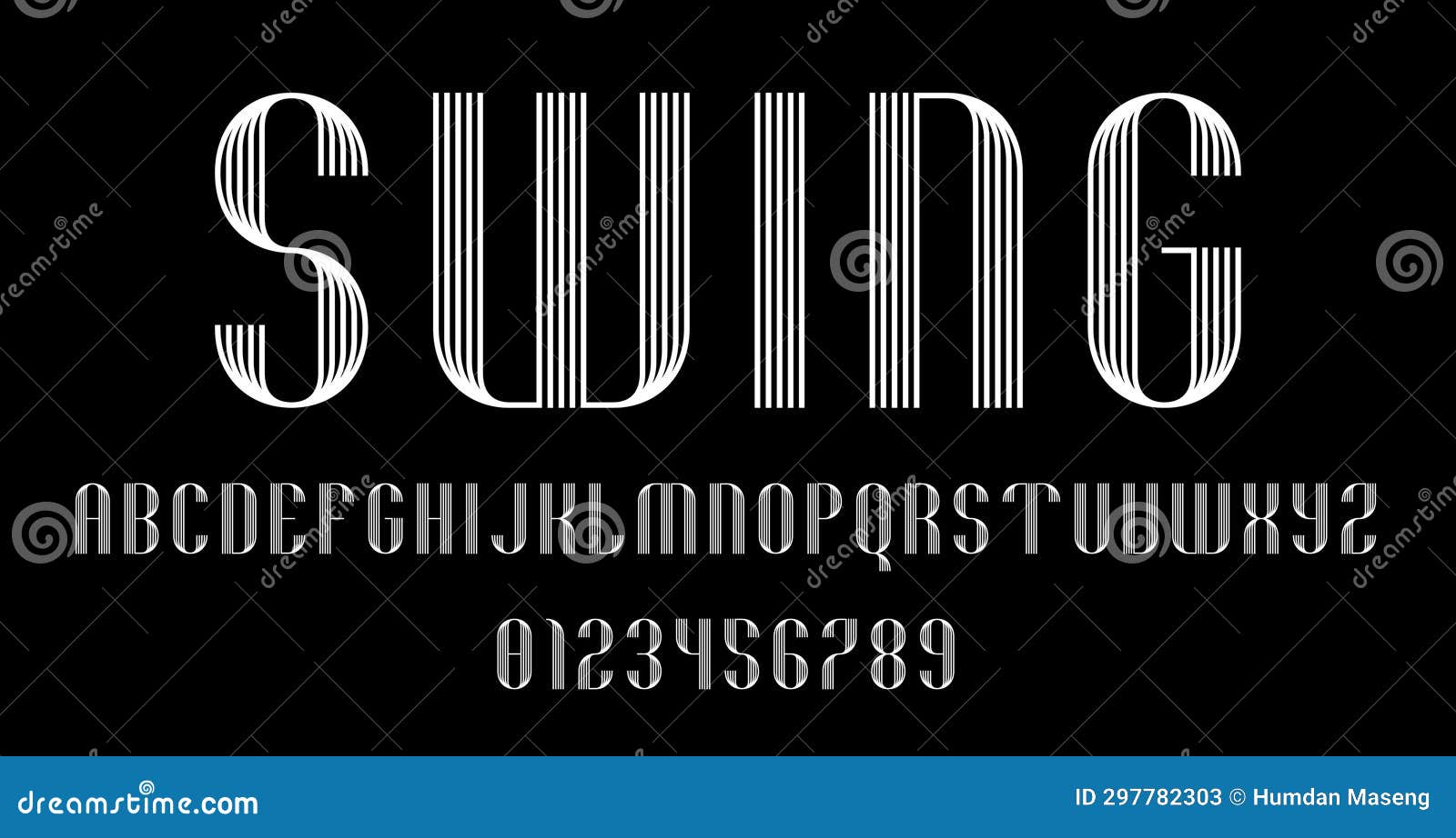 Set of Alphabets Font Letters and Numbers Stock Illustration ...