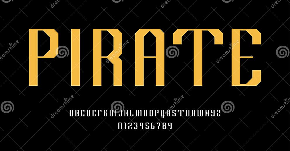 Set Of Alphabets Font Letters And Numbers Stock Vector Illustration