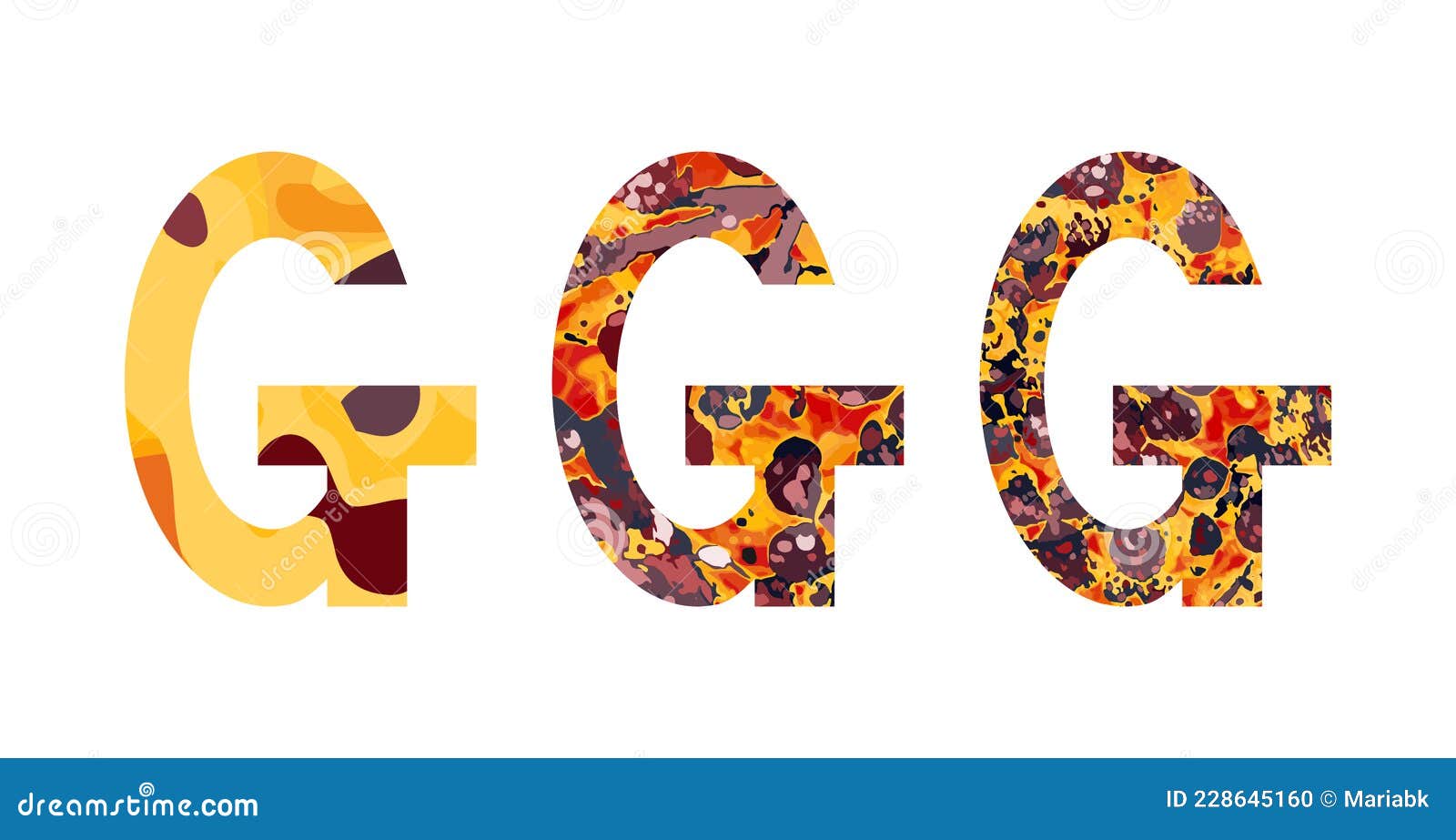 Letter G Original Design. Modern Vector Design Alphabet. Bright Colors ...