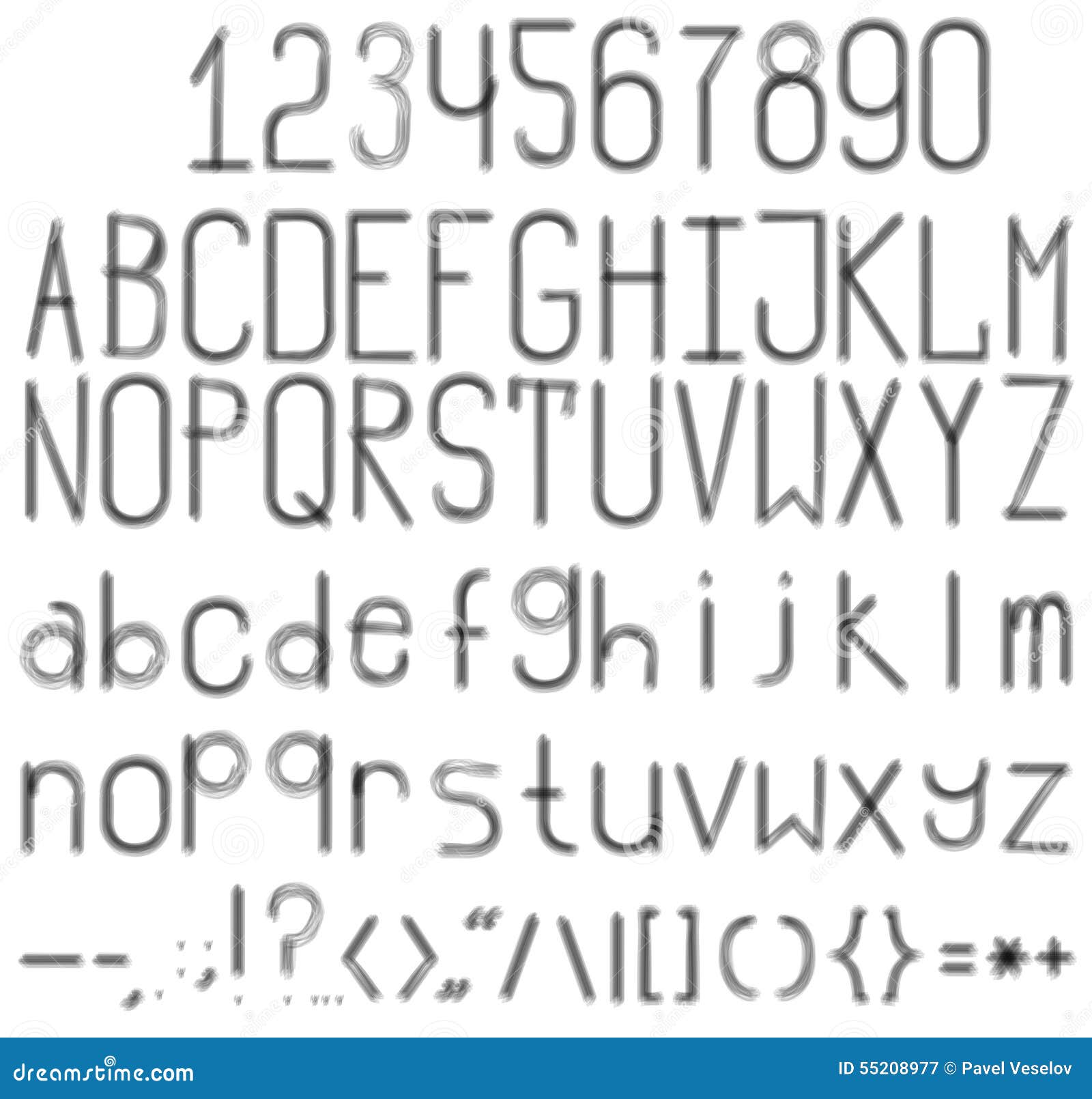 Font stock vector. Illustration of letter, sketch, logo - 55208977