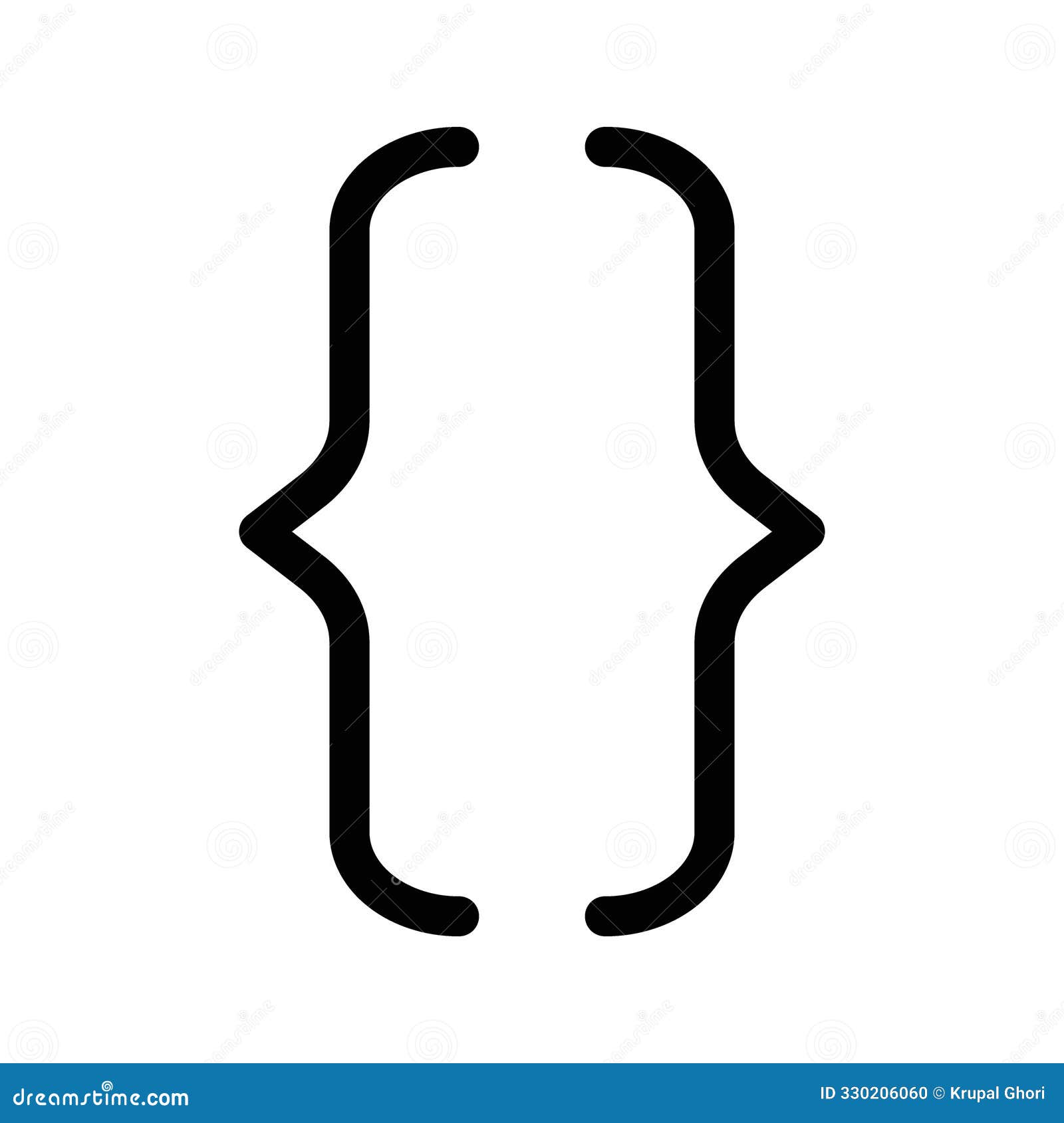 Font Brackets Vector Logo Set Collection For Web App Ui | CartoonDealer ...