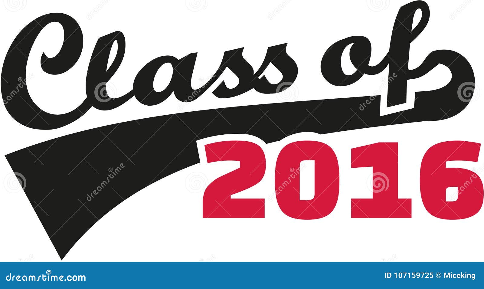 Font - Class of 2016 stock vector. Illustration of symbol - 107159725