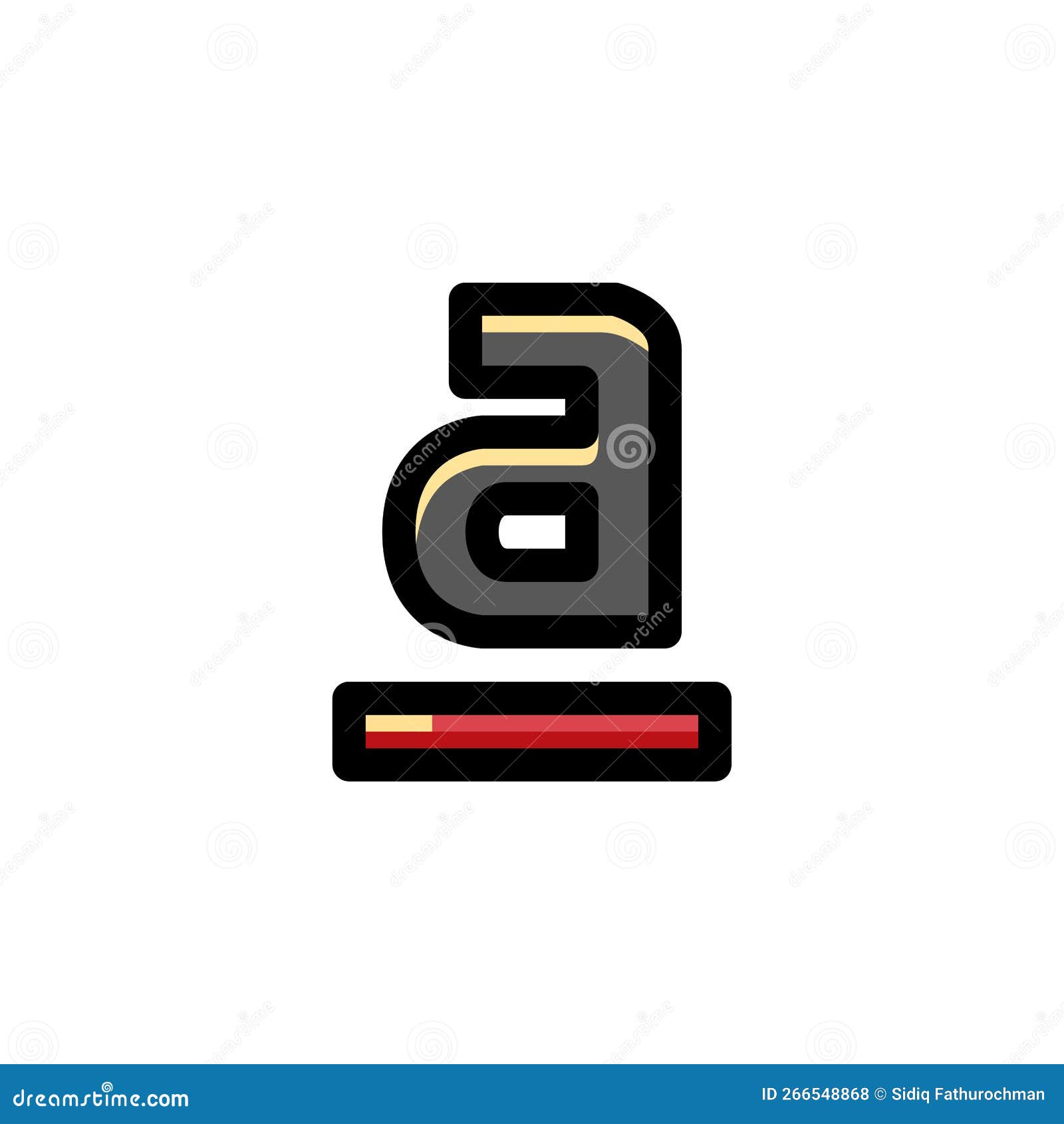 Font Color Icon stock vector. Illustration of alphabet - 266548868