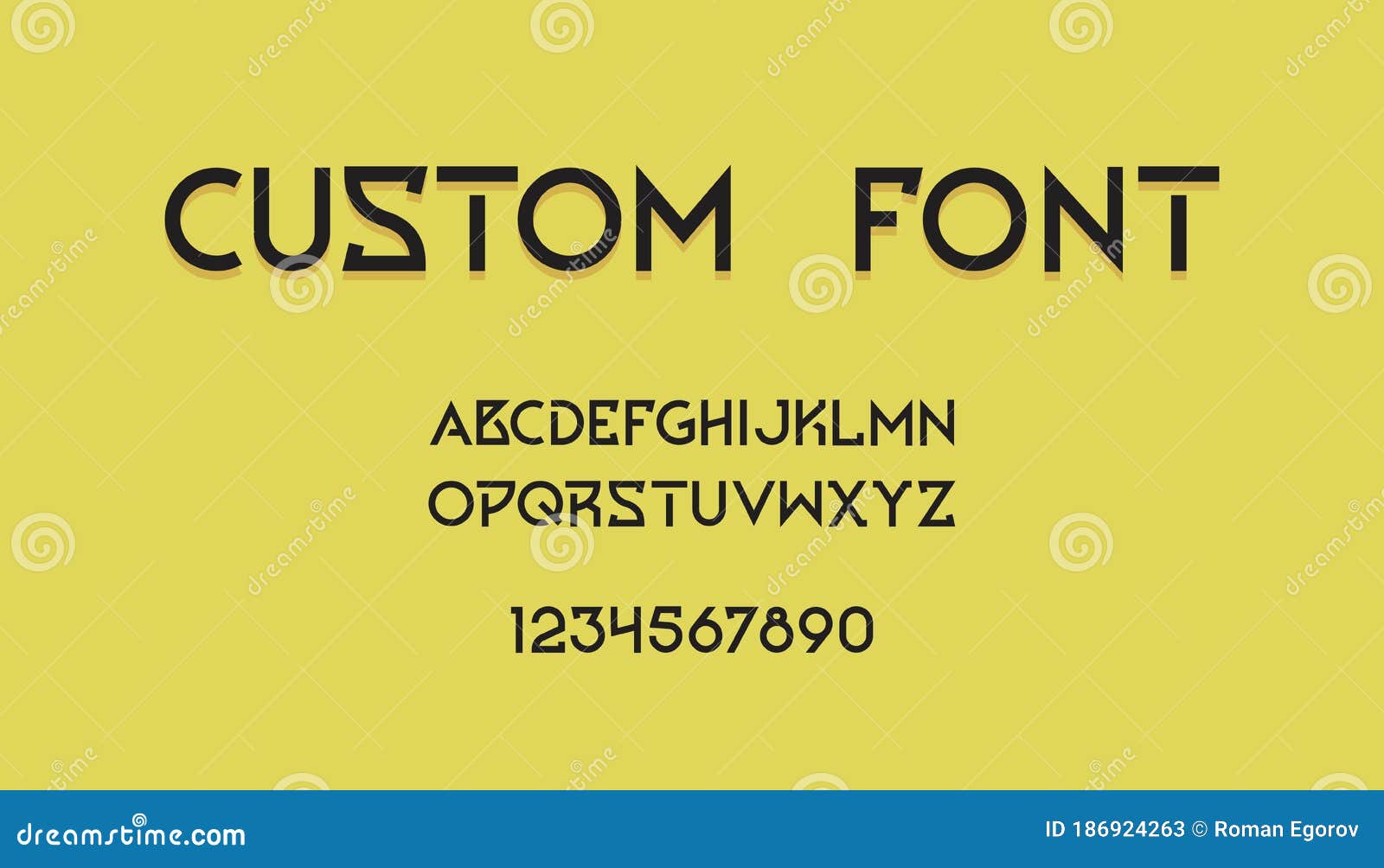 Font. Creative Geometric Typography for Modern Text Logo, Abstract ...