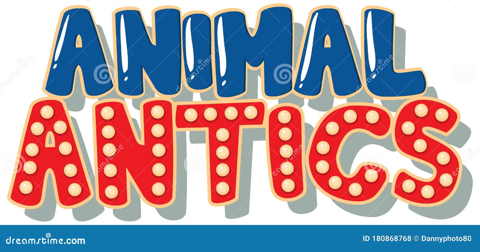 Word Animal With Cartoon Wild Animal | CartoonDealer.com #69443073