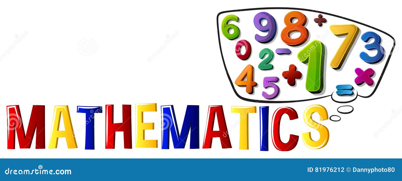 Font Design with Word Mathematics Stock Illustration - Illustration of ... Font Design with Word Mathematics Stock Illustration - Illustration of ...