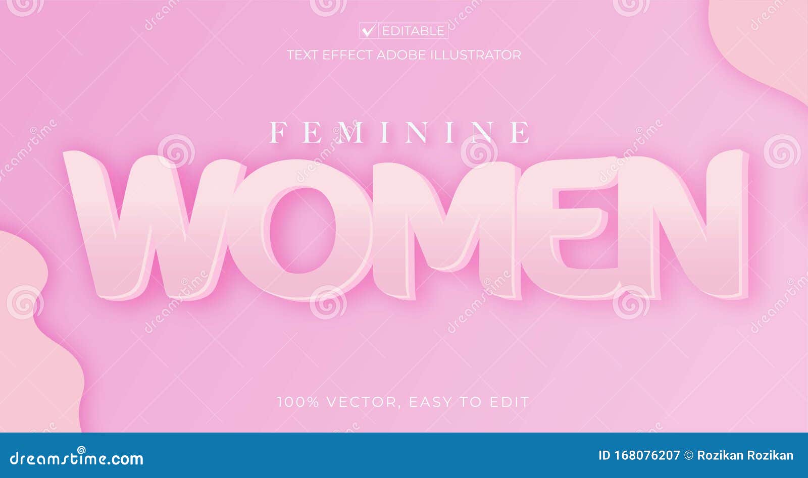 Font Effect Design Editable Vector Stock Illustration - Illustration of ...