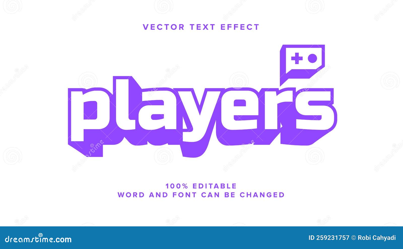 Text Effect Twitch Style, Gamers Logo Template Stock Vector ...