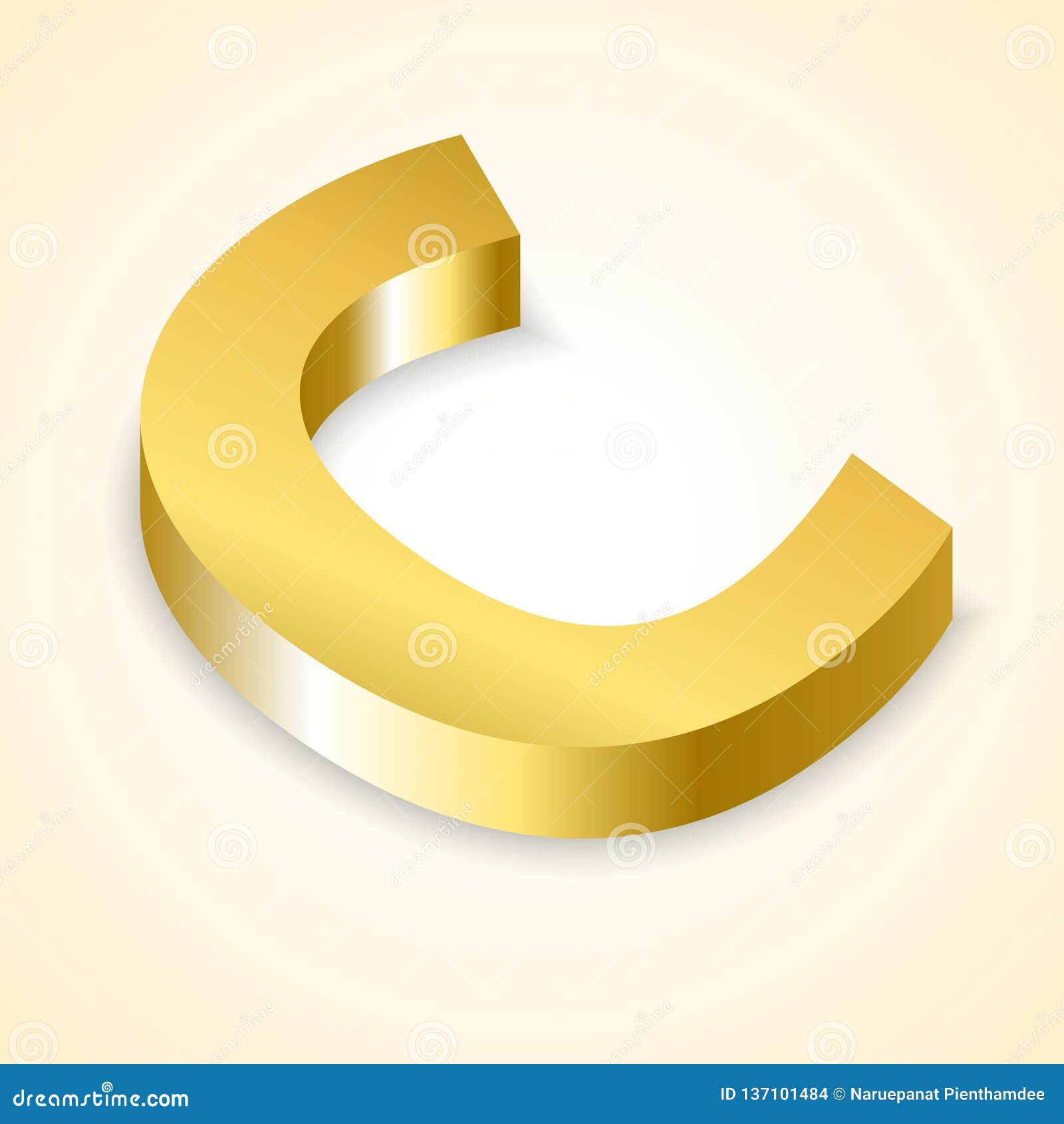 Font gold 3D style stock vector. Illustration of typographic - 137101484