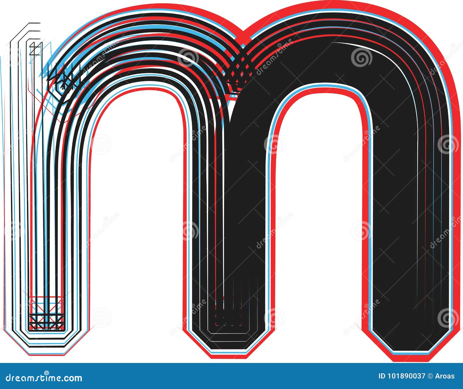 Font illustration letter m stock vector. Illustration of draw - 101890037