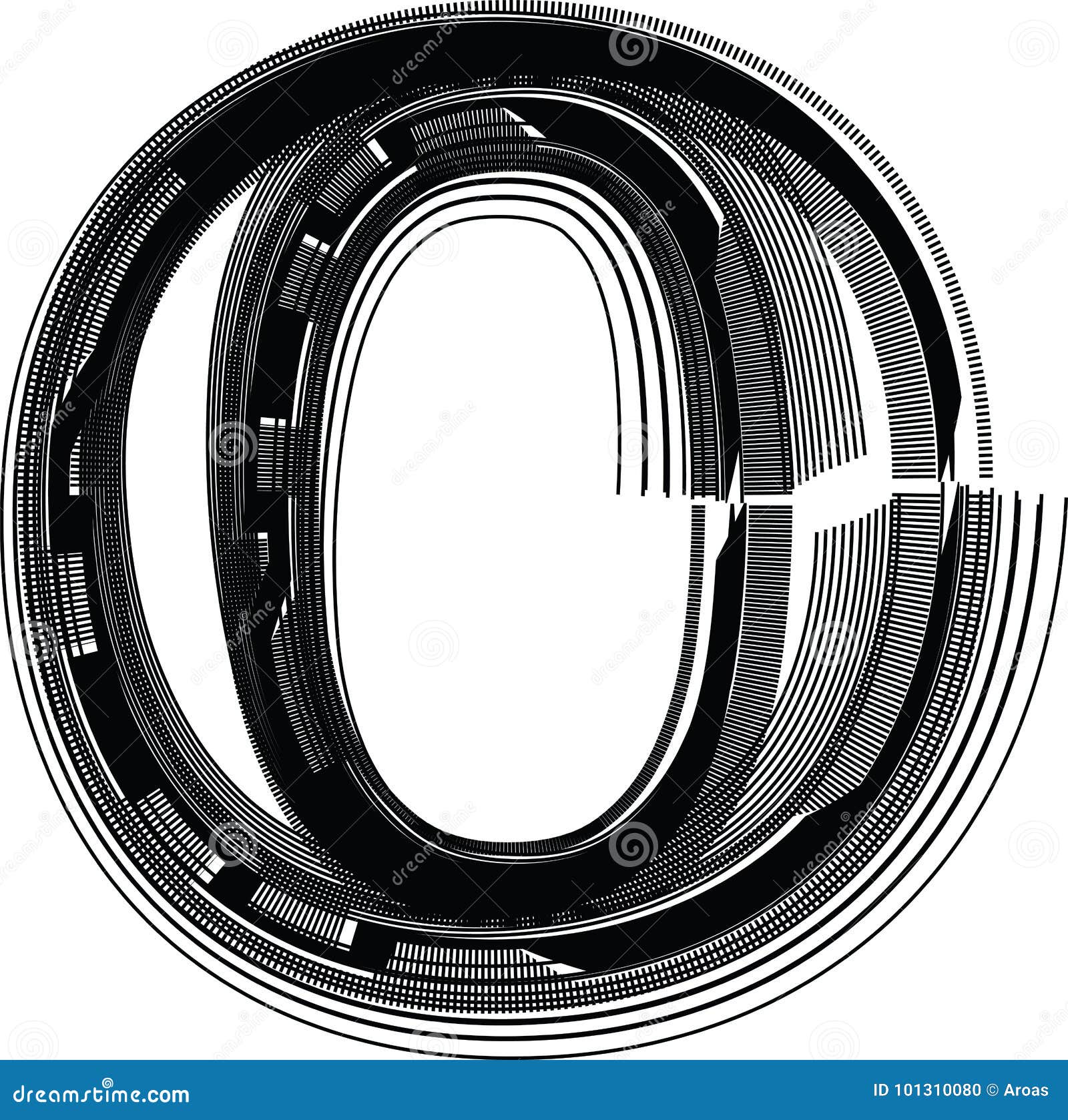 Font illustration LETTER o stock vector. Illustration of calligraphy ...