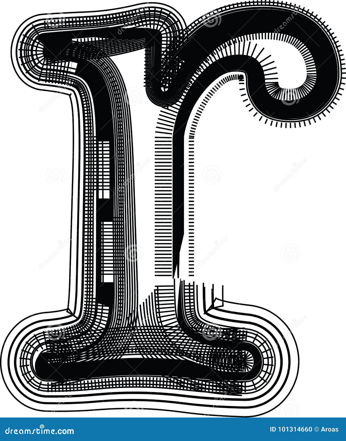 Font illustration LETTER r stock vector. Illustration of lettering ...