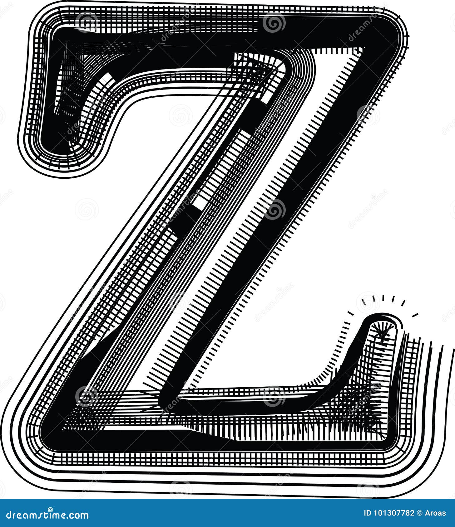 Font illustration LETTER z stock vector. Illustration of character ...