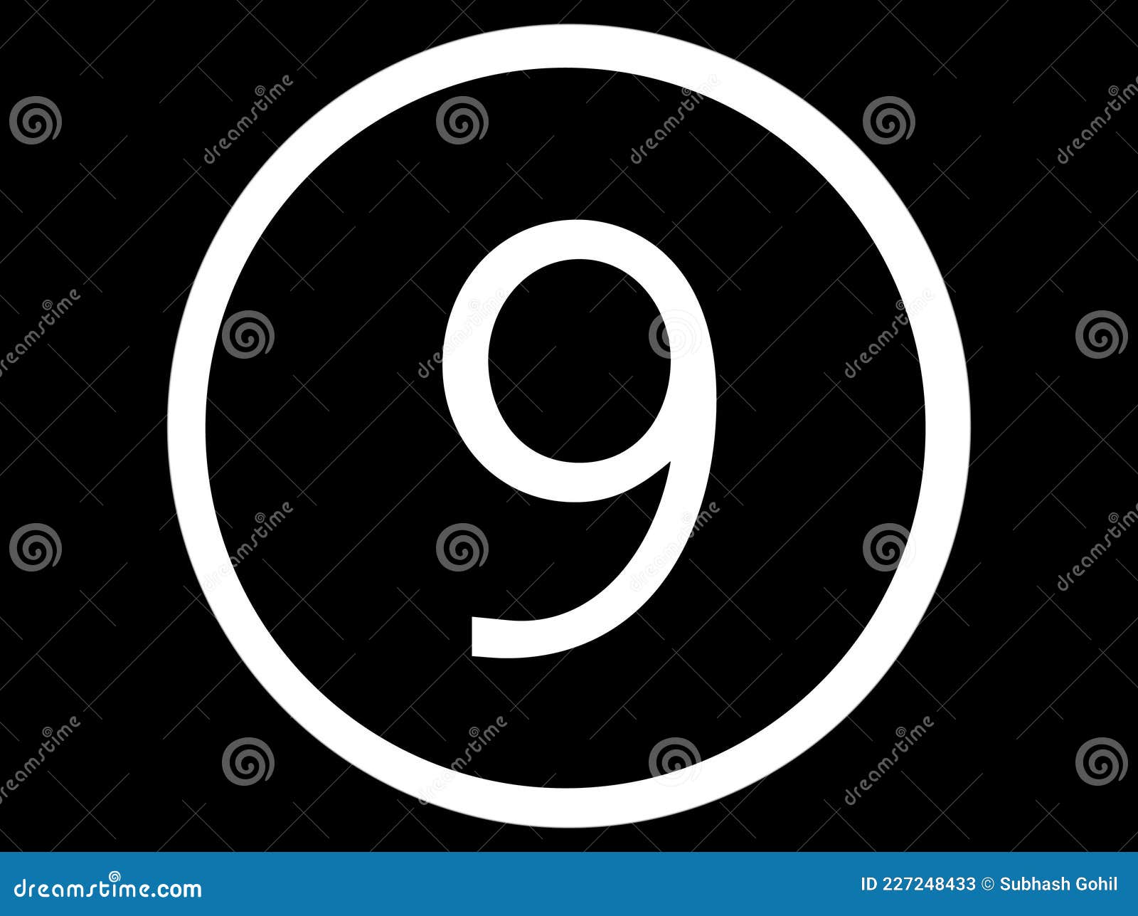 9 font logo stock illustration. Illustration of text - 227248433