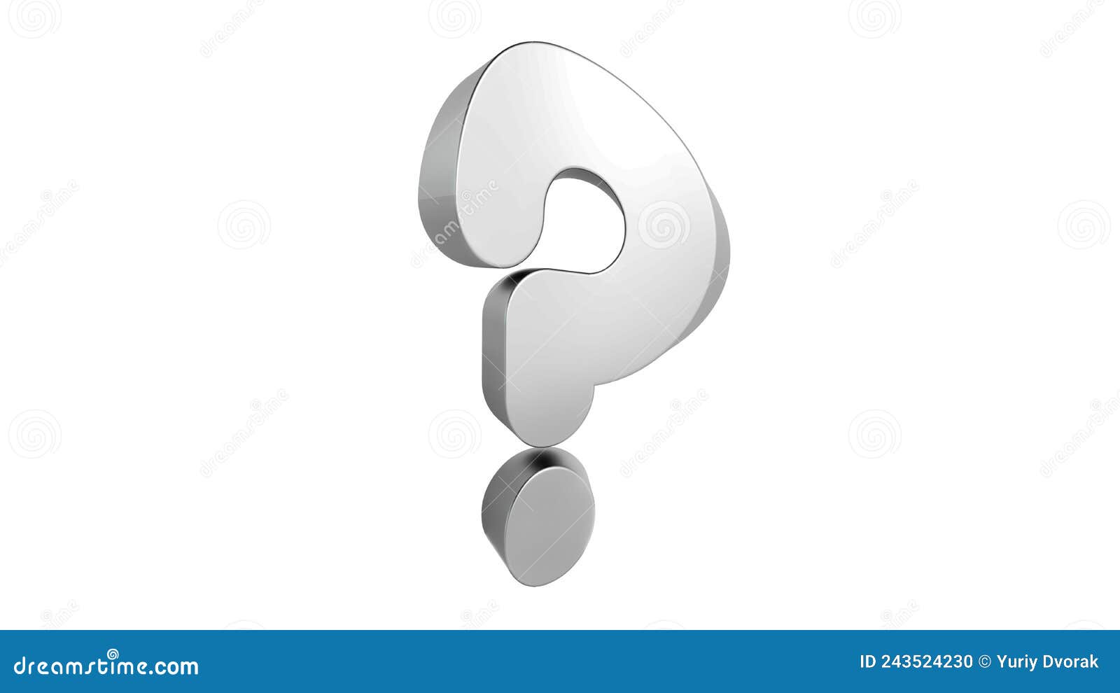 Font Metellic Silver 3d Glossy Question Mark Sign, Premium 3D Rendering ...