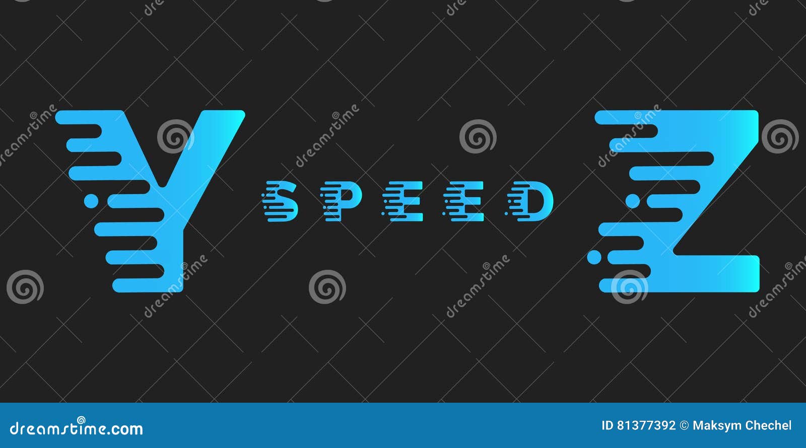 Font With Motion Effect. Stock Photography | CartoonDealer.com #81380552