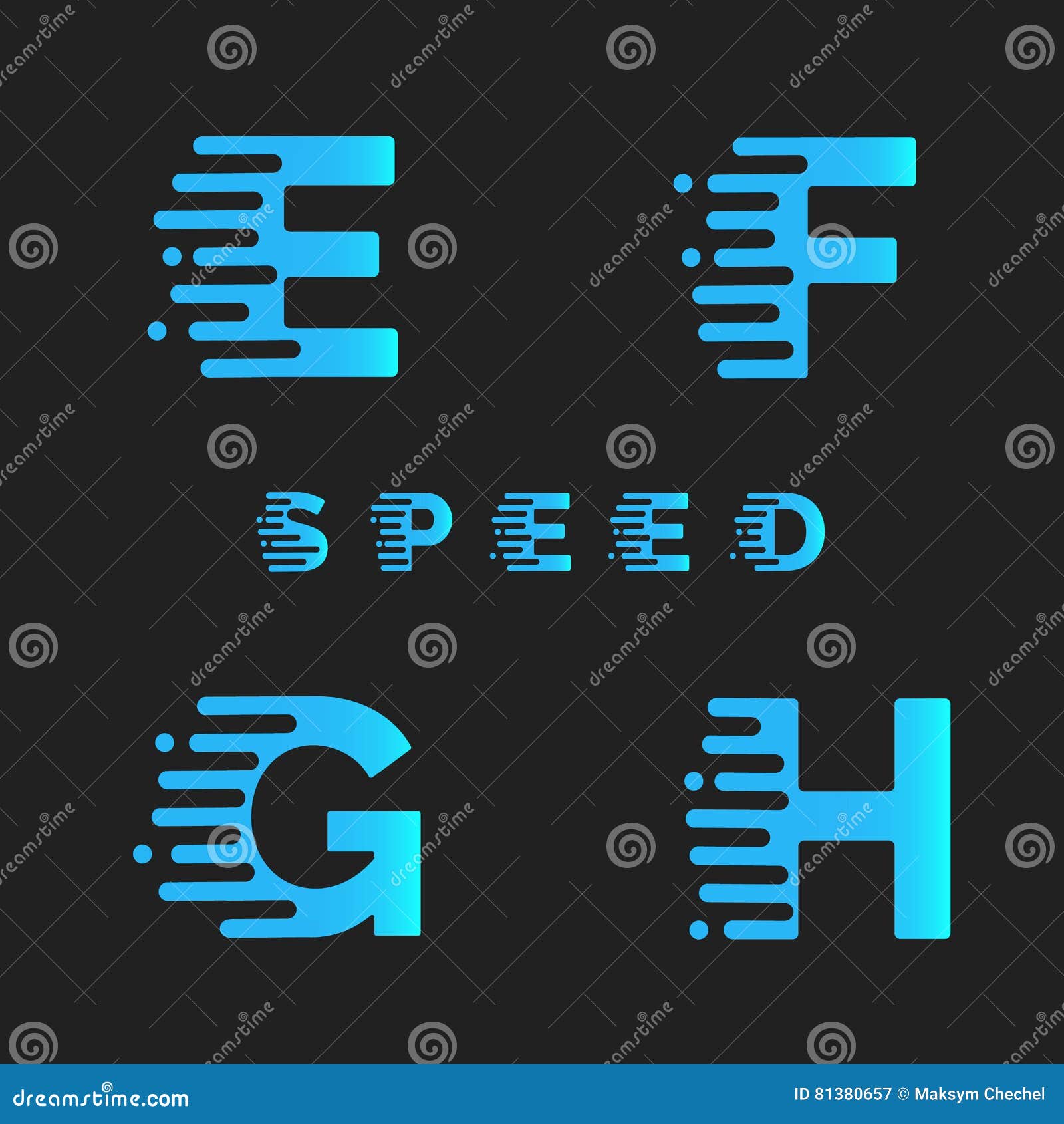 Font With Motion Effect. Stock Photography | CartoonDealer.com #81380552