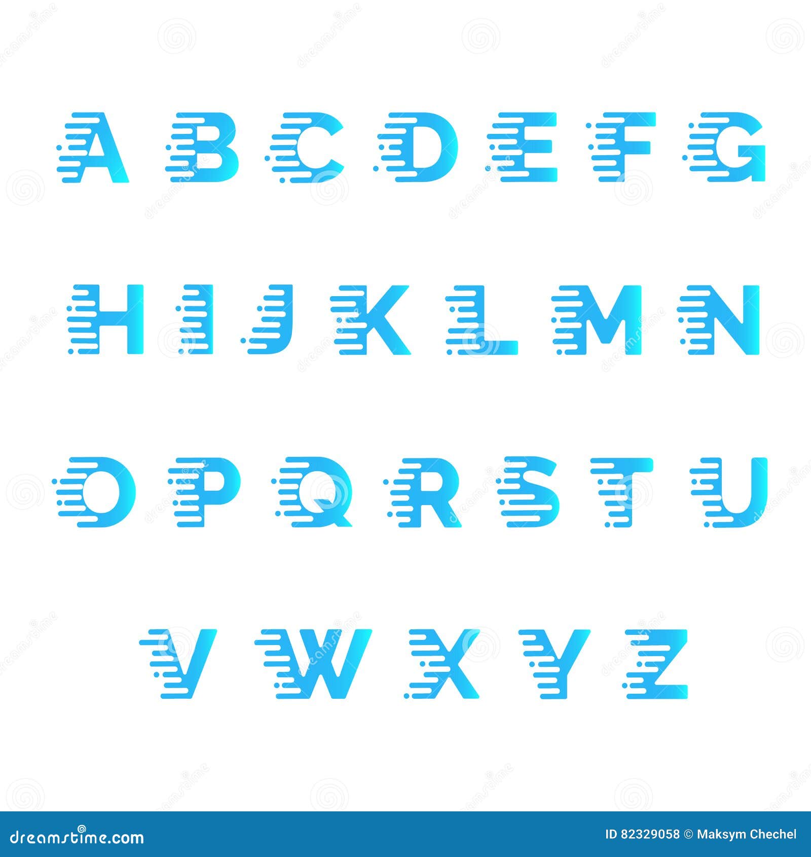 Font With Motion Effect. Stock Photography | CartoonDealer.com #81380552