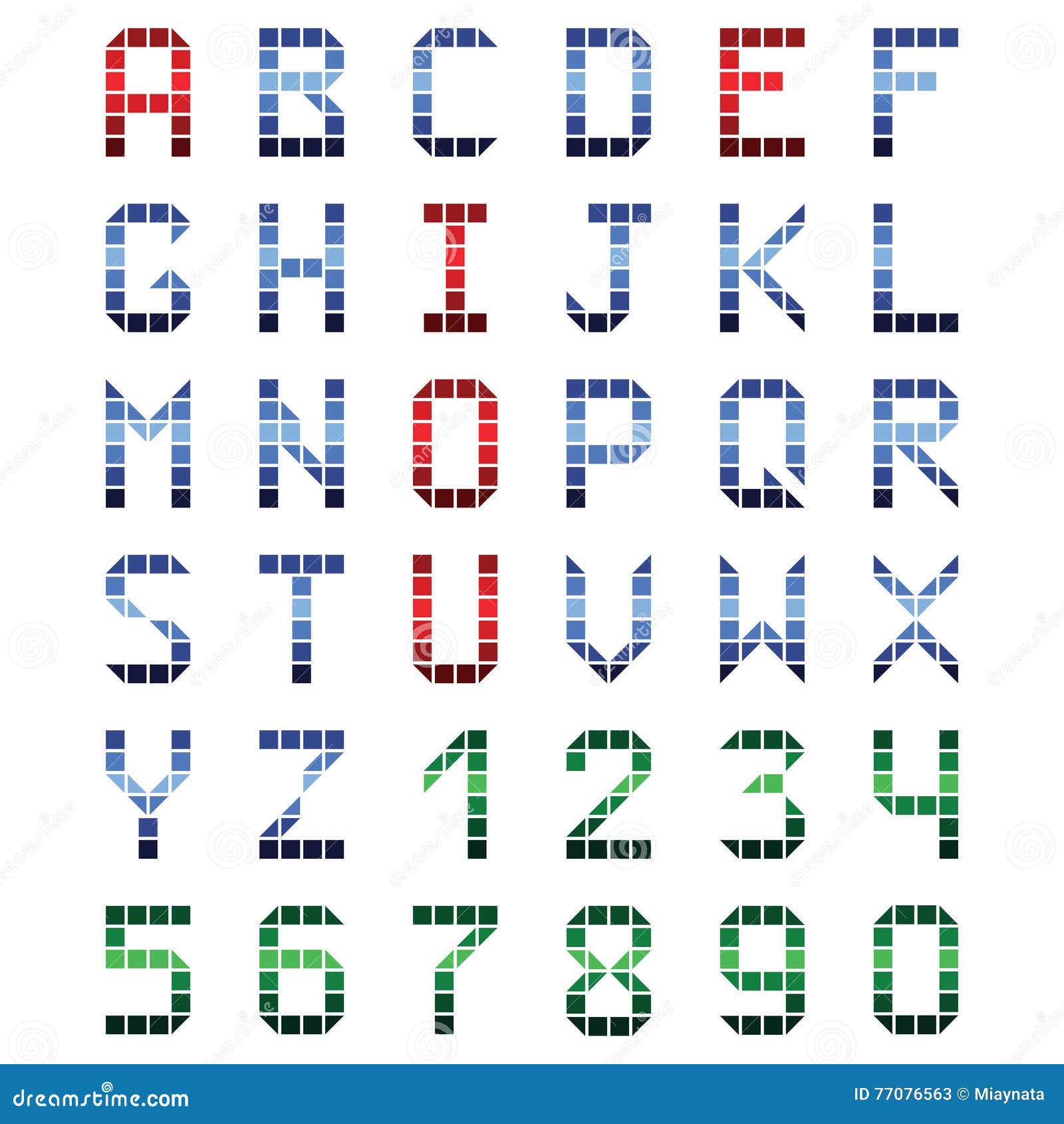 Numbers On Cubes And Happy Kids In Background Vector Illustration ...