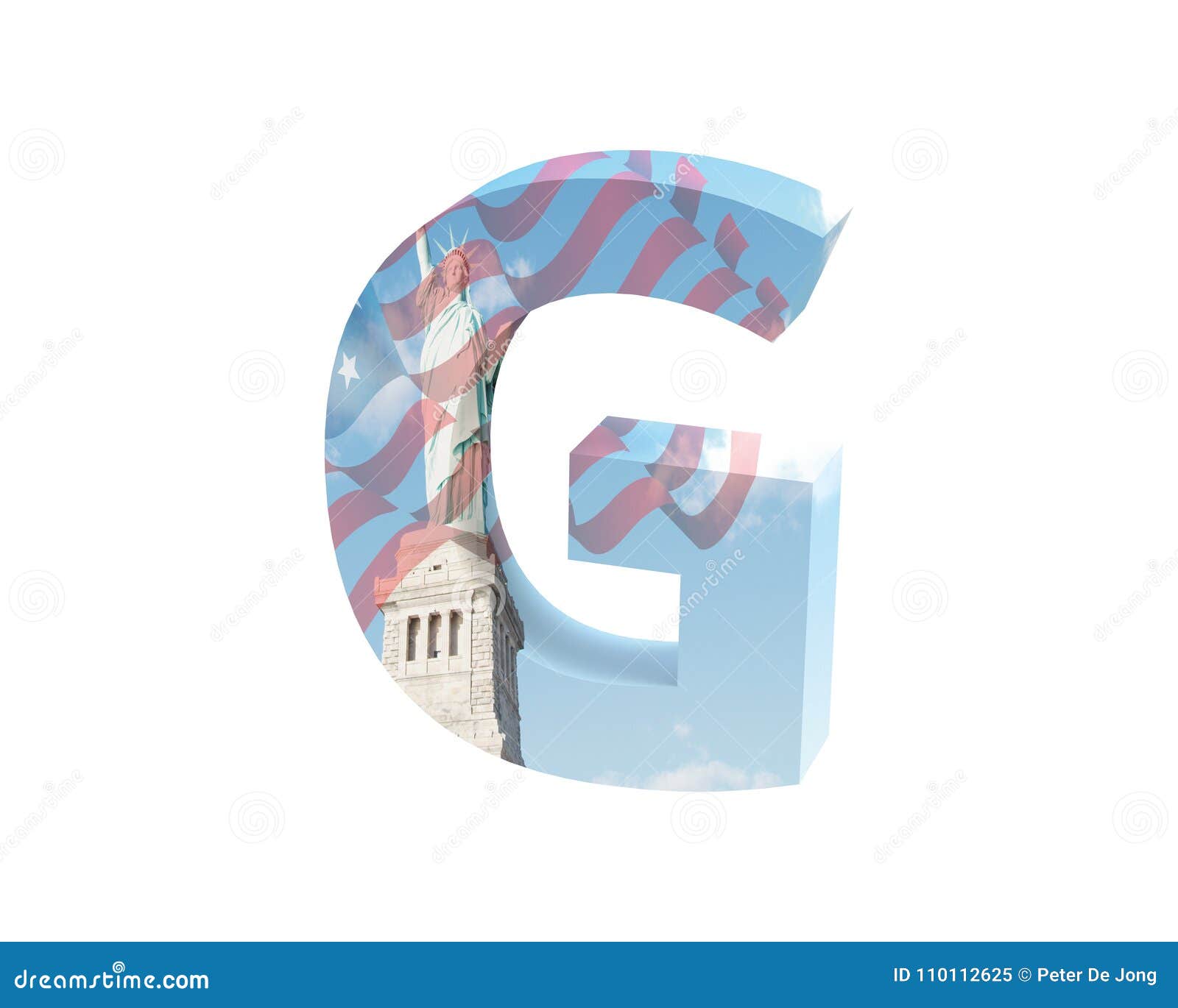 Font NYC capital G render stock illustration. Illustration of symbol ...
