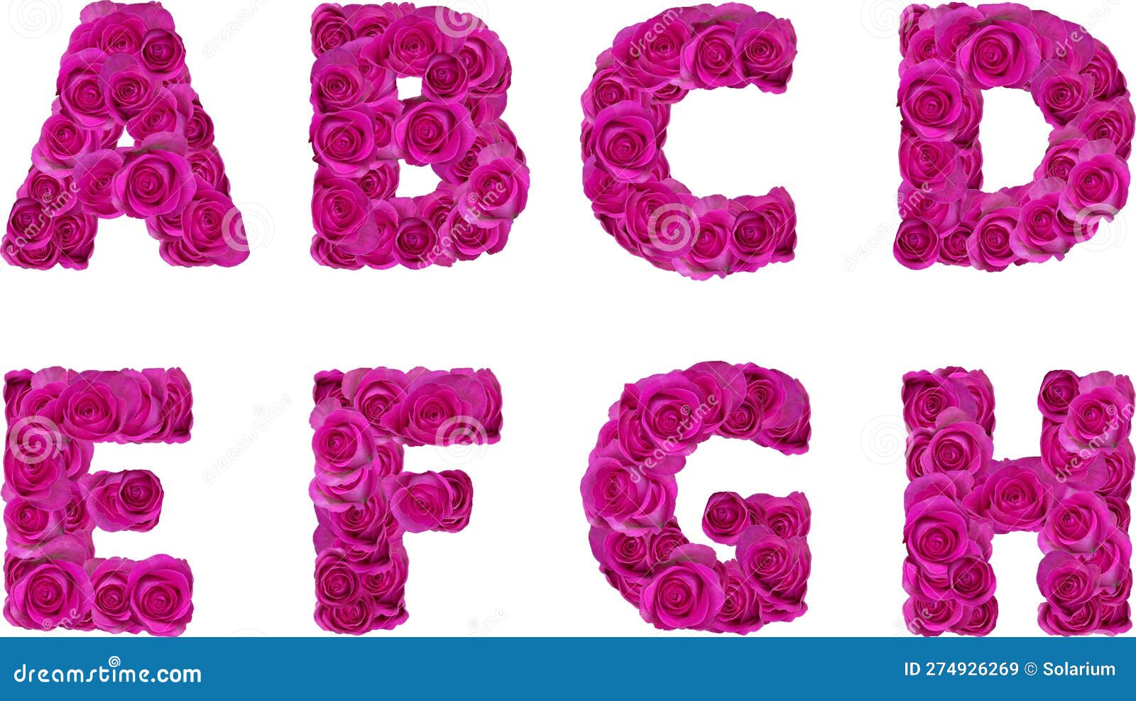 Font stock illustration. Illustration of design, blossom - 274926269