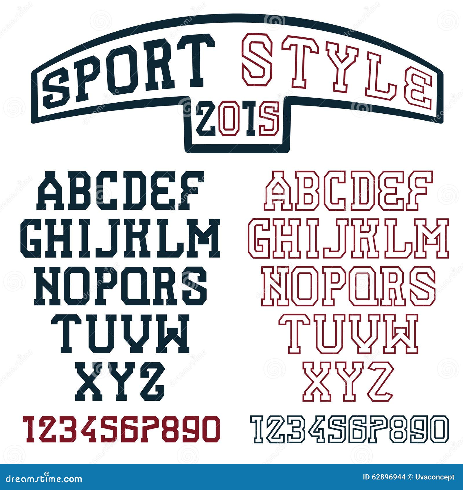 Font in the Retro Style of Sport Stock Vector - Illustration of ...