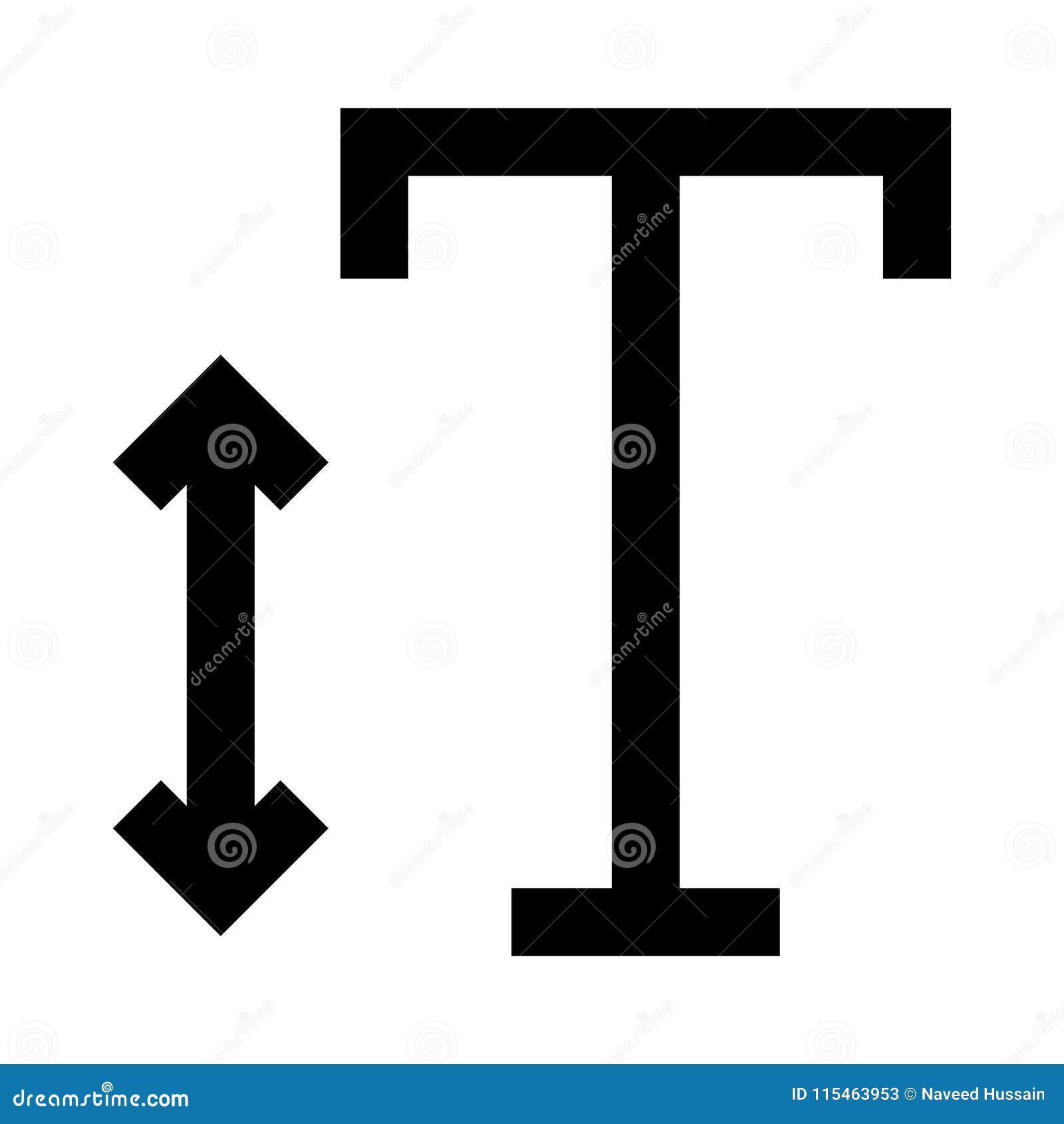 Font size glyphs icon stock illustration. Illustration of glyphs ...