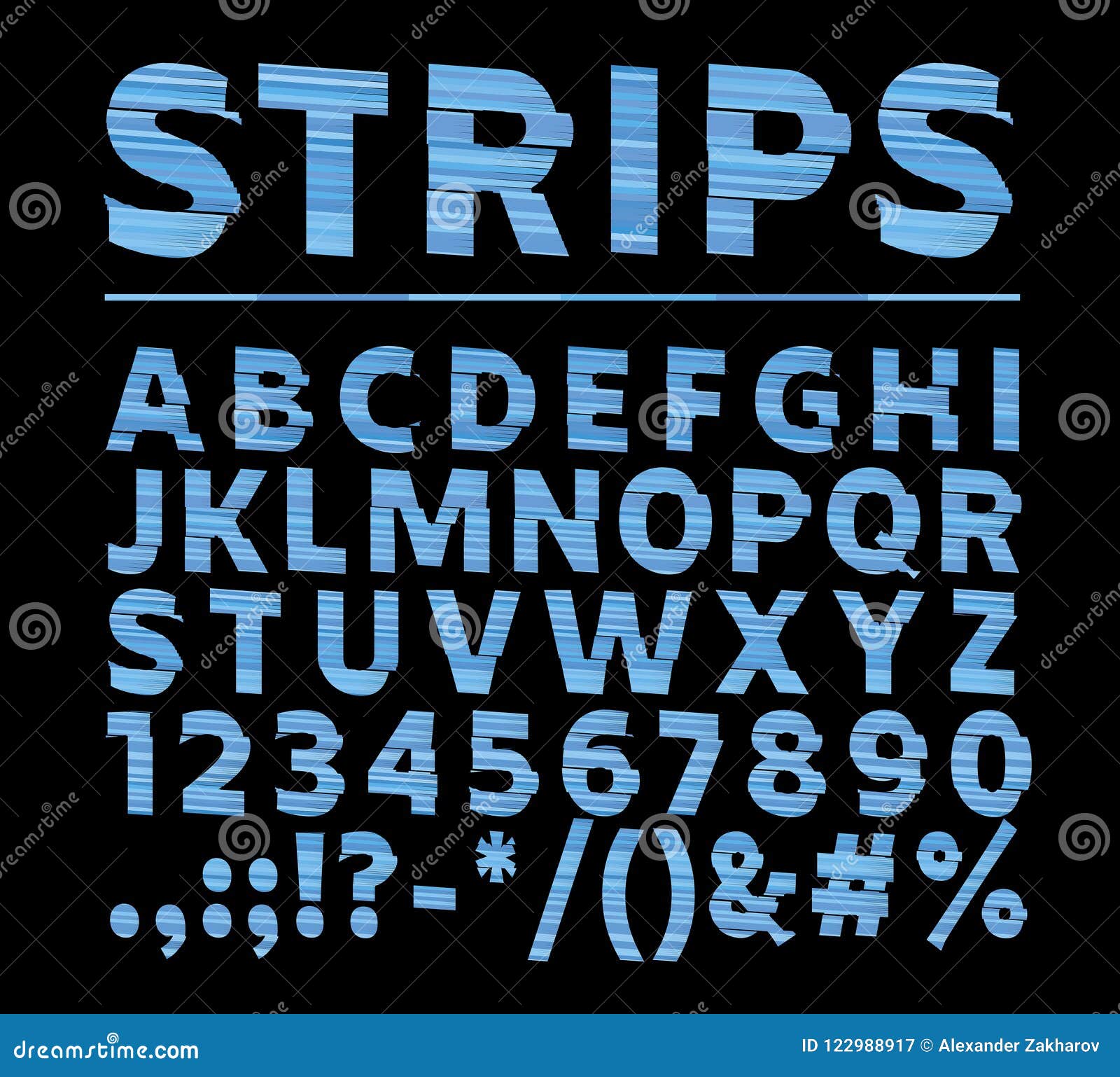 Shift Alphabet Font. Fast Speed Effect Letters And Numbers. Abstract ...