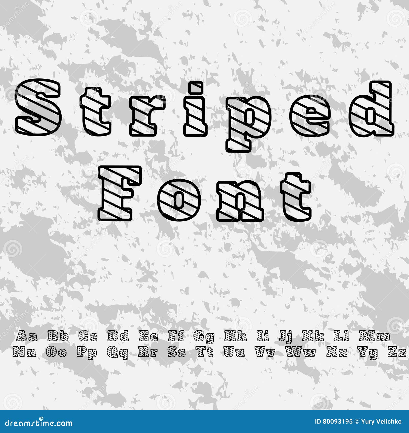 Font. Typeface. Script. Striped Font - Modern Simple Script Font Stock ...