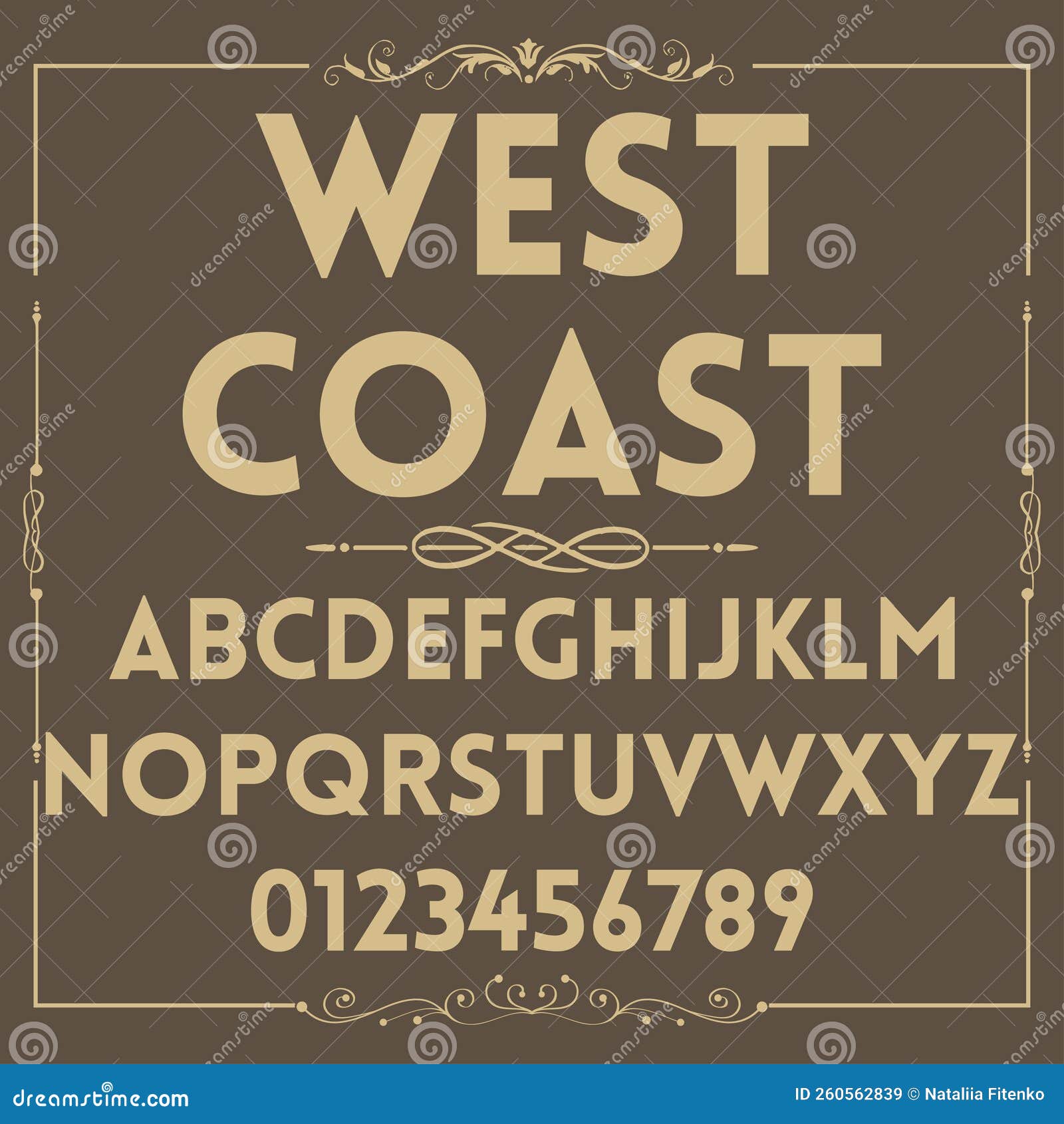 Font. Typeface. Script. Vintage Script Font Stock Illustration ...