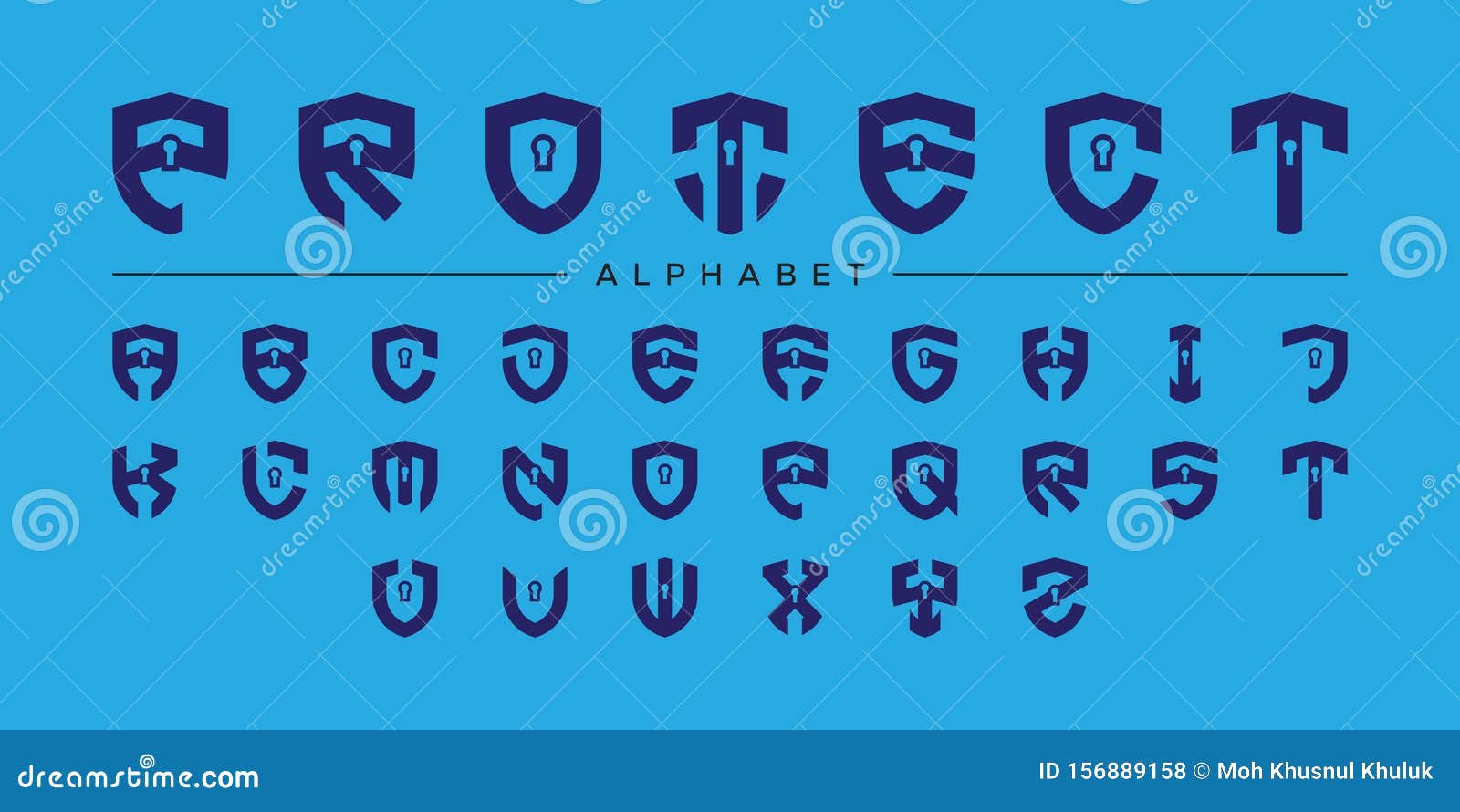 Shield Font, Alphabet. Logos Set. Vector | CartoonDealer.com #68468453