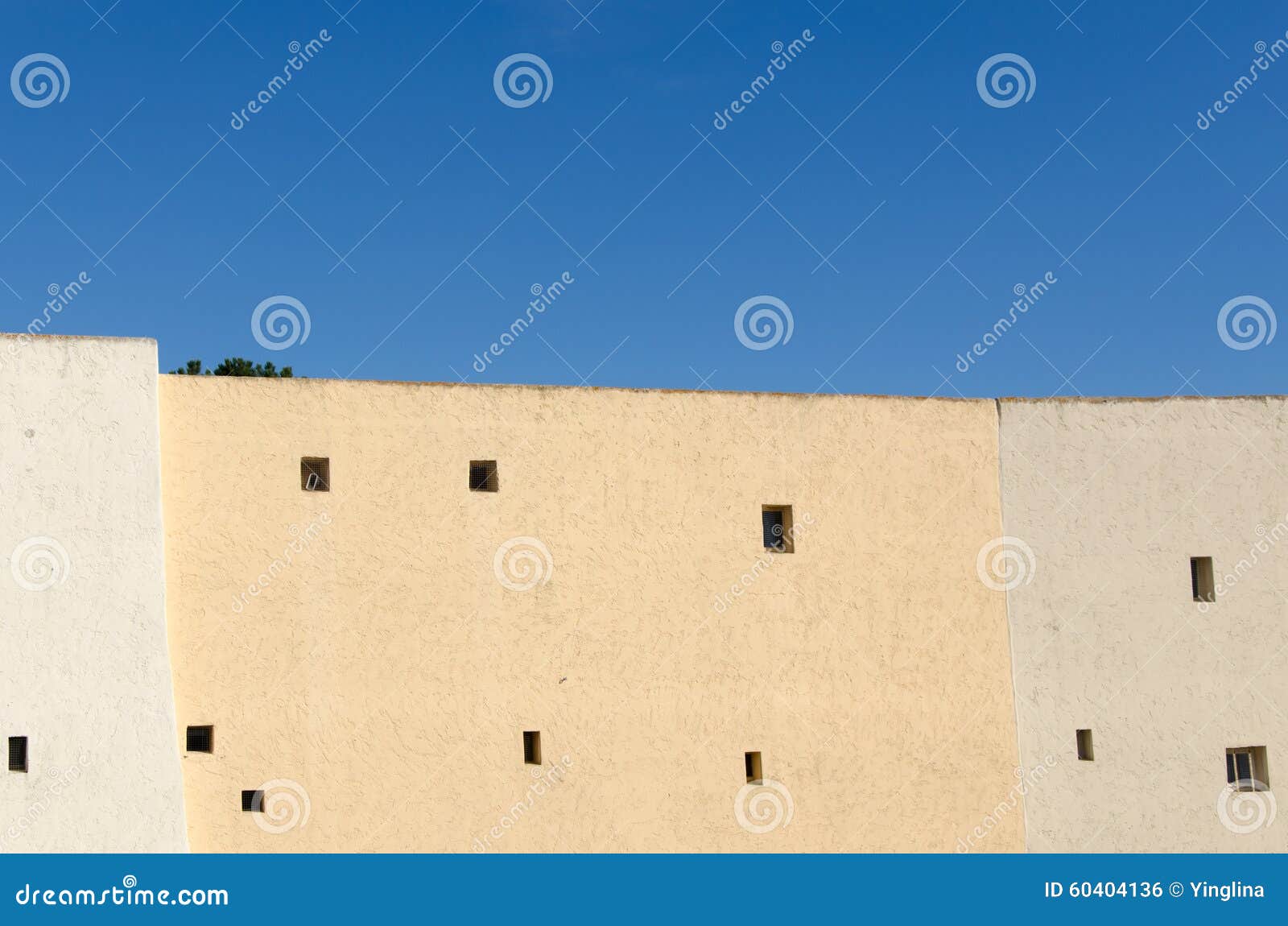 Beige Building With Corner Window Stock Image | CartoonDealer.com ...