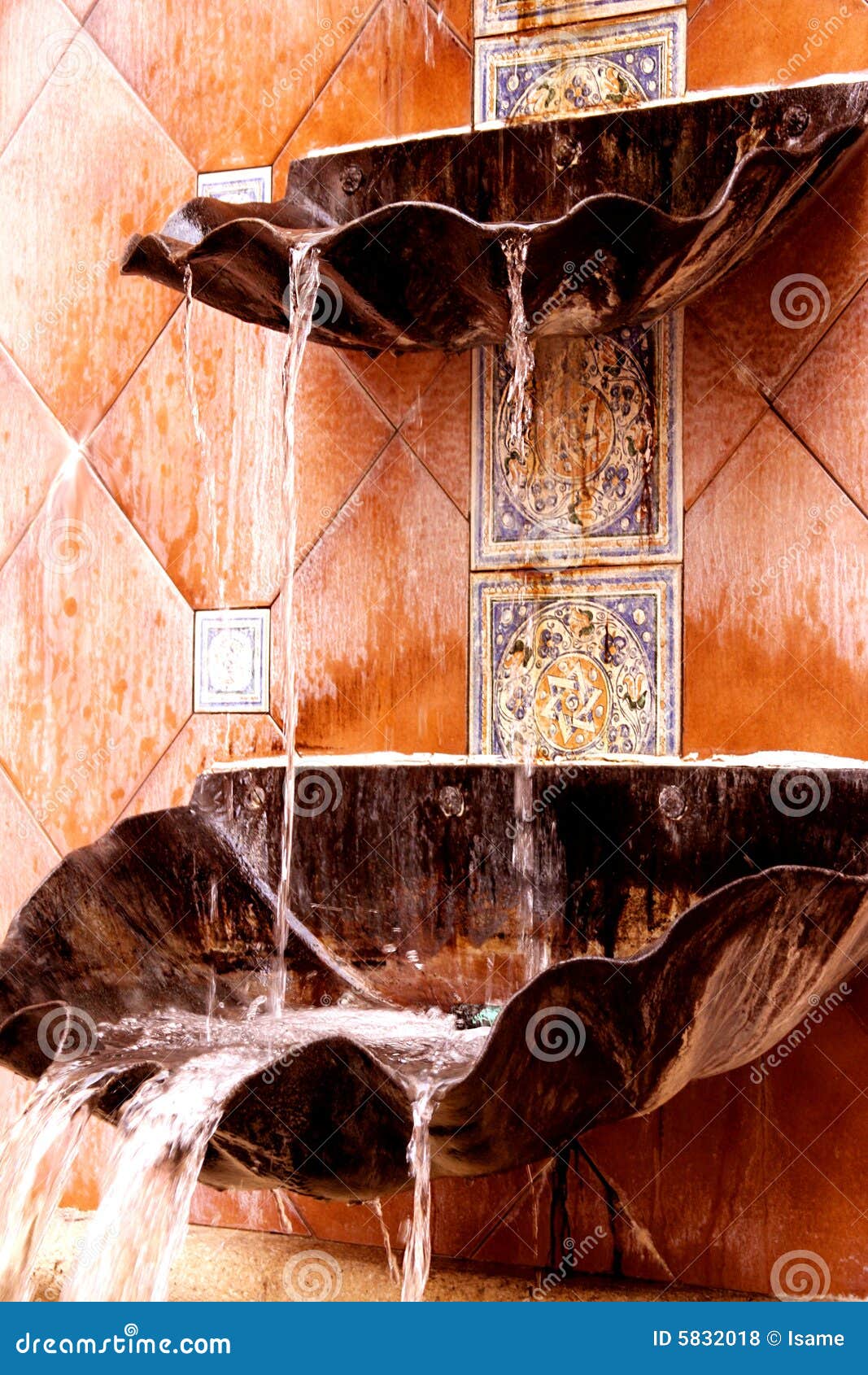 Fontain stock foto. Image of gieter, water, beeldhouwwerk - 5832018