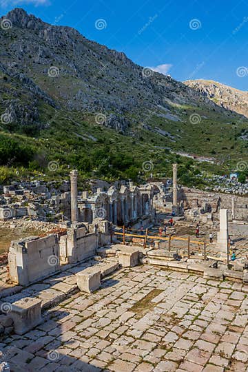 Fontaine Dantonin Sagalassos Ancienne Ville Pisidia Burdur Turquie