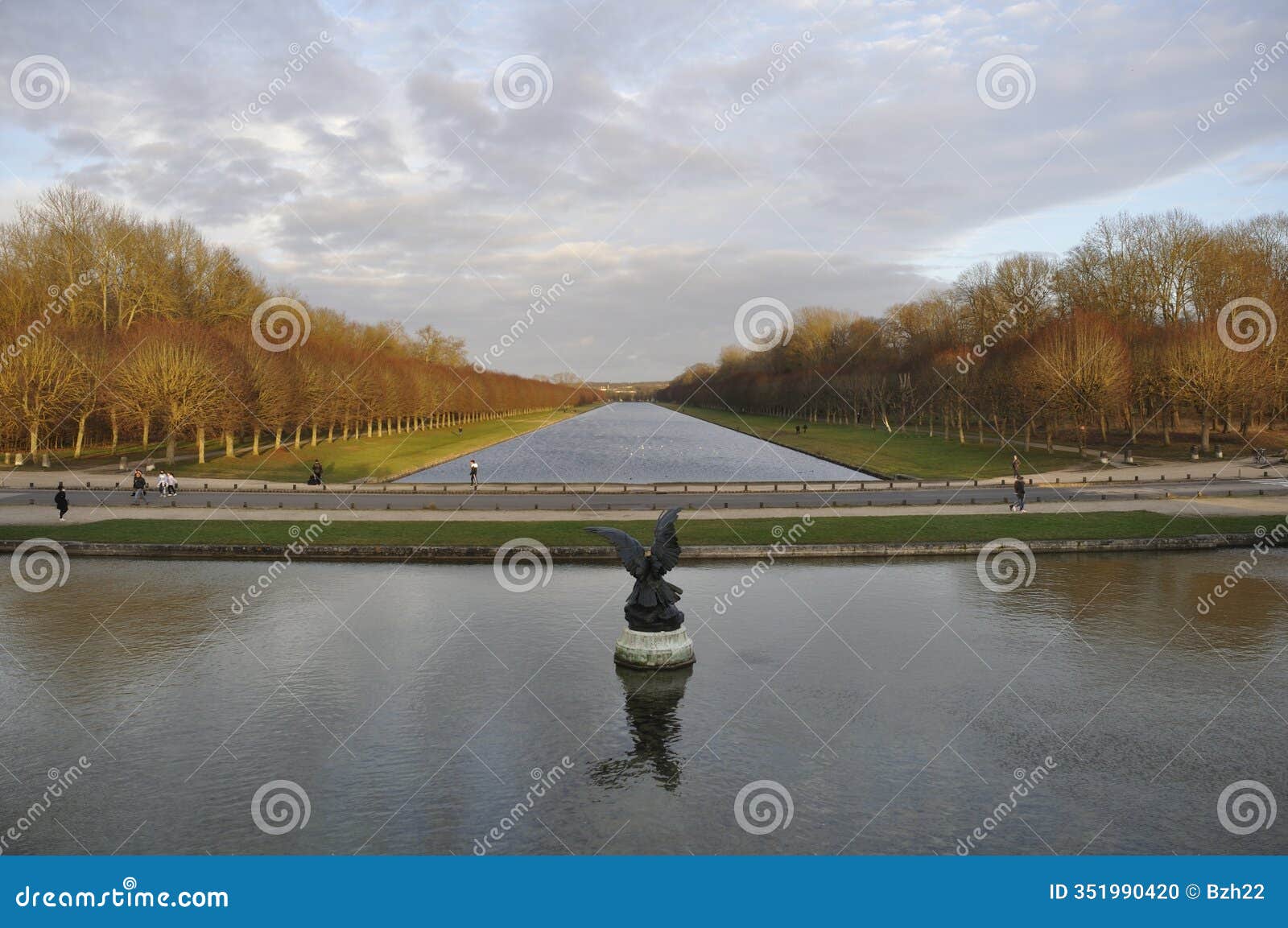 Fontainebleau Castle Pools stock photo. Image of culture - 351990420