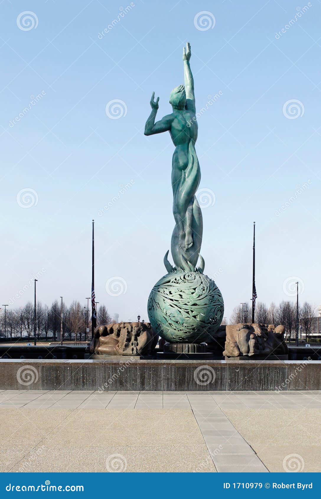 Fontana Del Memoriale Di Guerra Immagine Stock - Immagine di fontana ...
