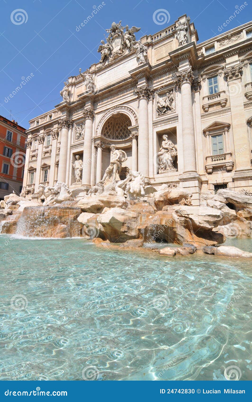 Fontana di Trevi stock photo. Image of classic, castle - 24742830