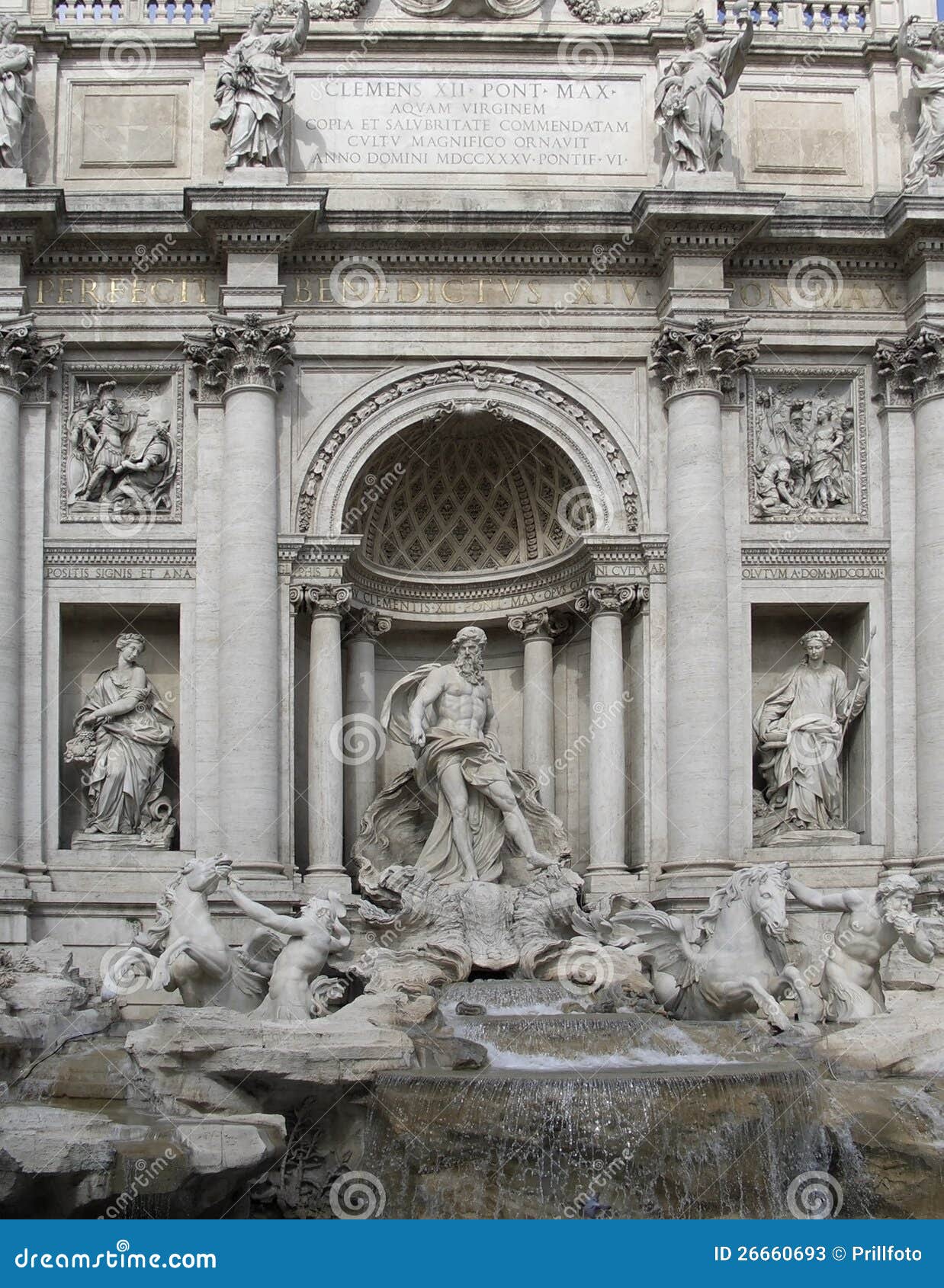 Fontana di Trevi detail stock image. Image of macro, adulation - 26660693