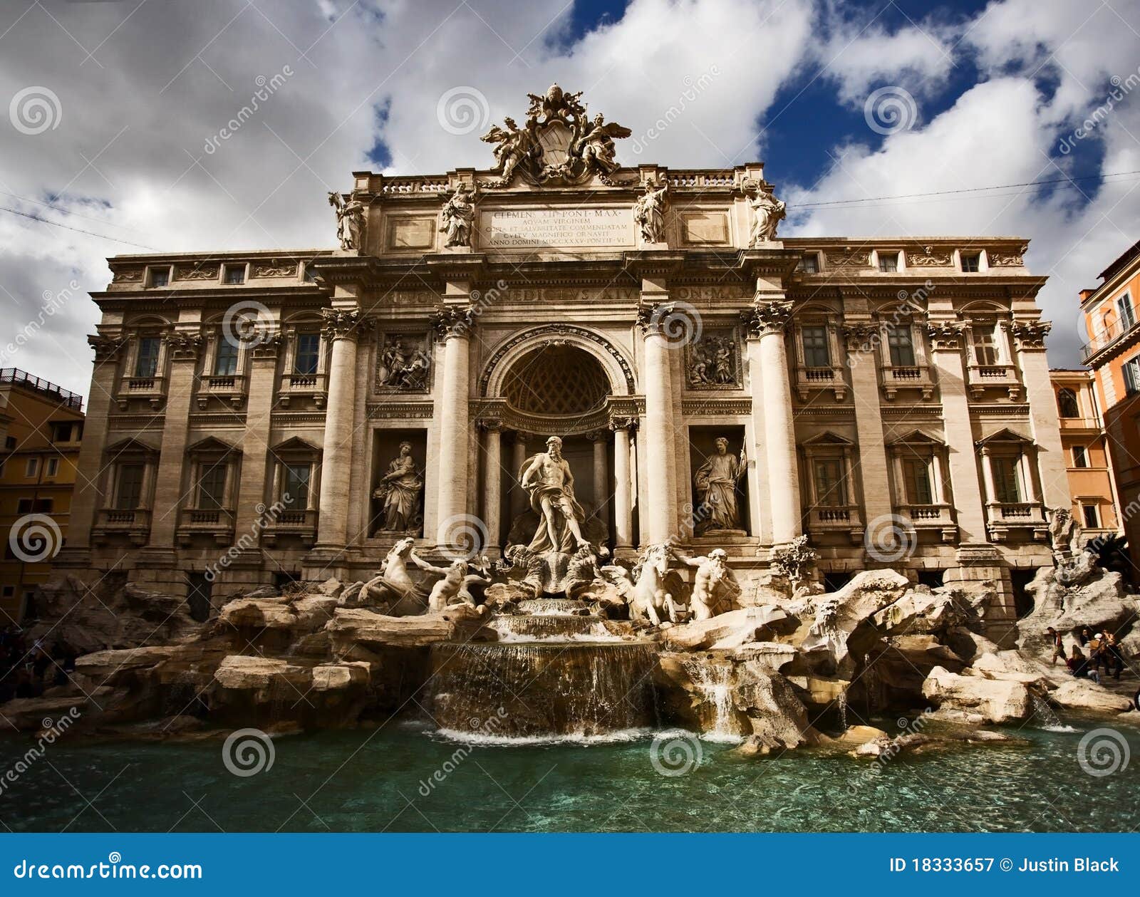 Fontana Di Trevi, Rome, Italy Stock Image - Image of europe, fountain ...