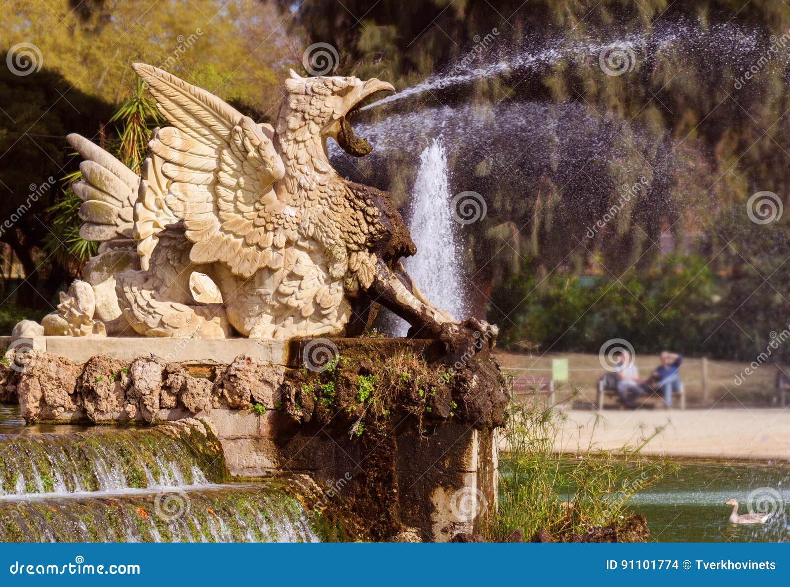 Fontane Del Grifone Al Parco Della Cittadella Fotografia Stock ...