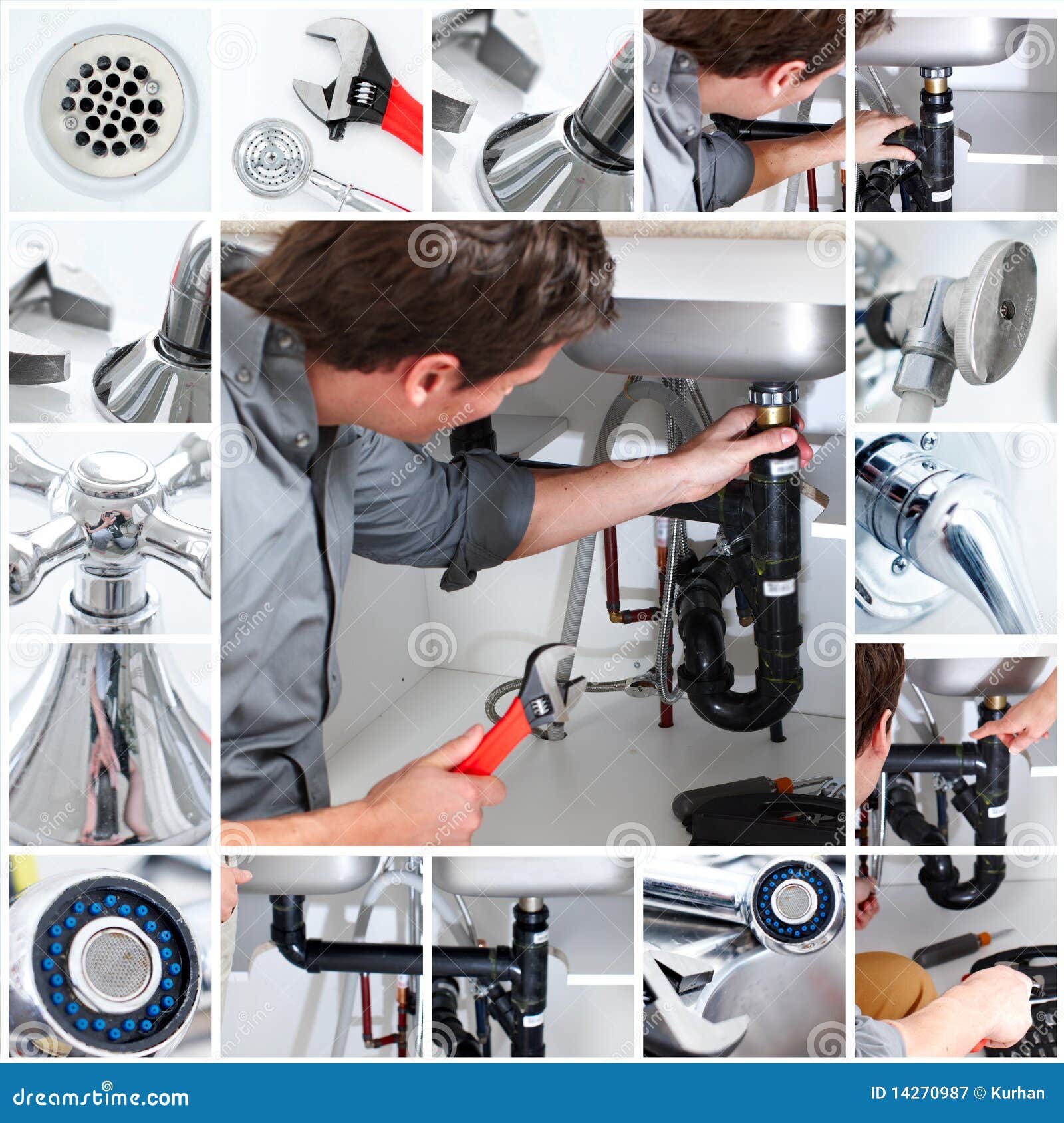 Fontanero imagen de archivo. Imagen de contratista, hombre - 14270987