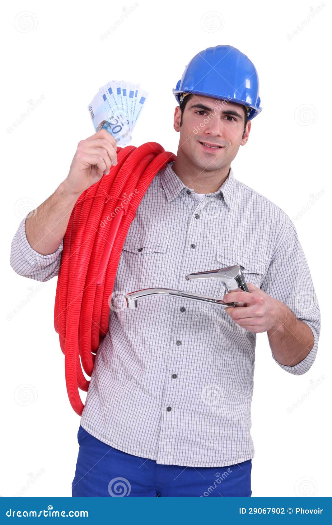 Fontanero foto de archivo. Imagen de plata, deuda, herramienta - 29067902