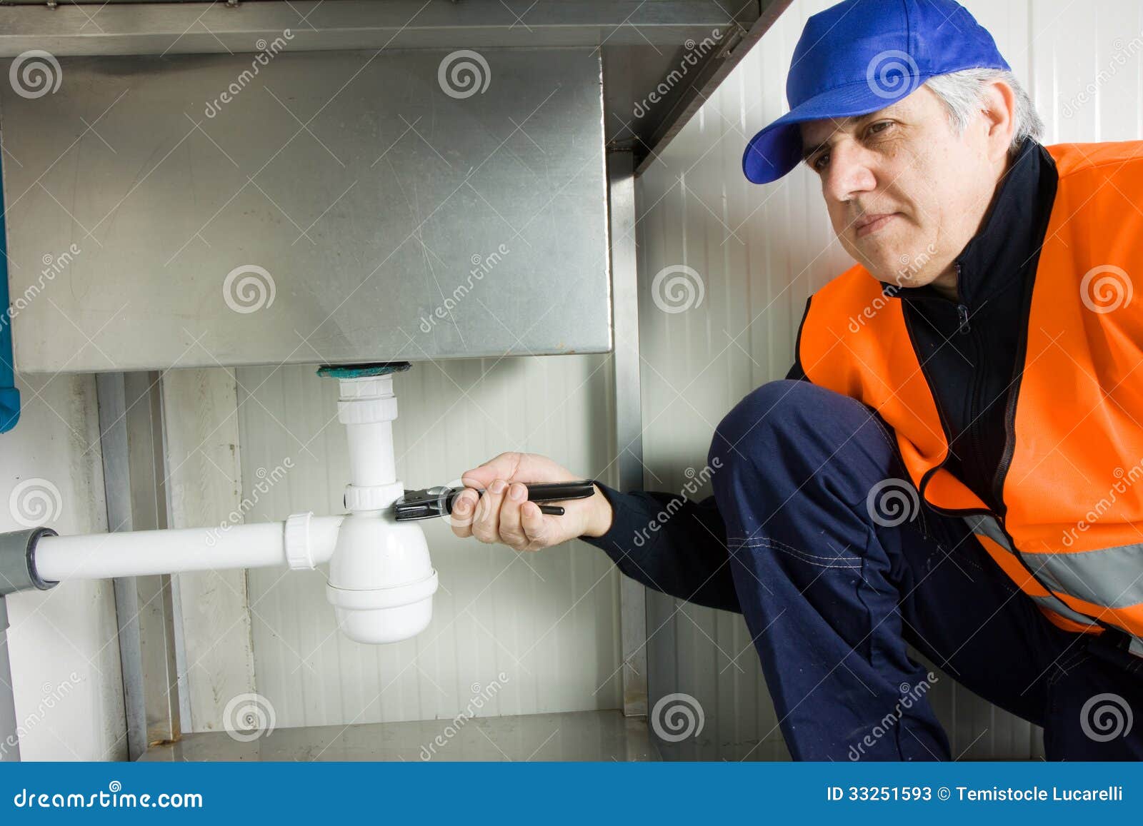 Fontanero imagen de archivo. Imagen de fontanero, constructor - 33251593
