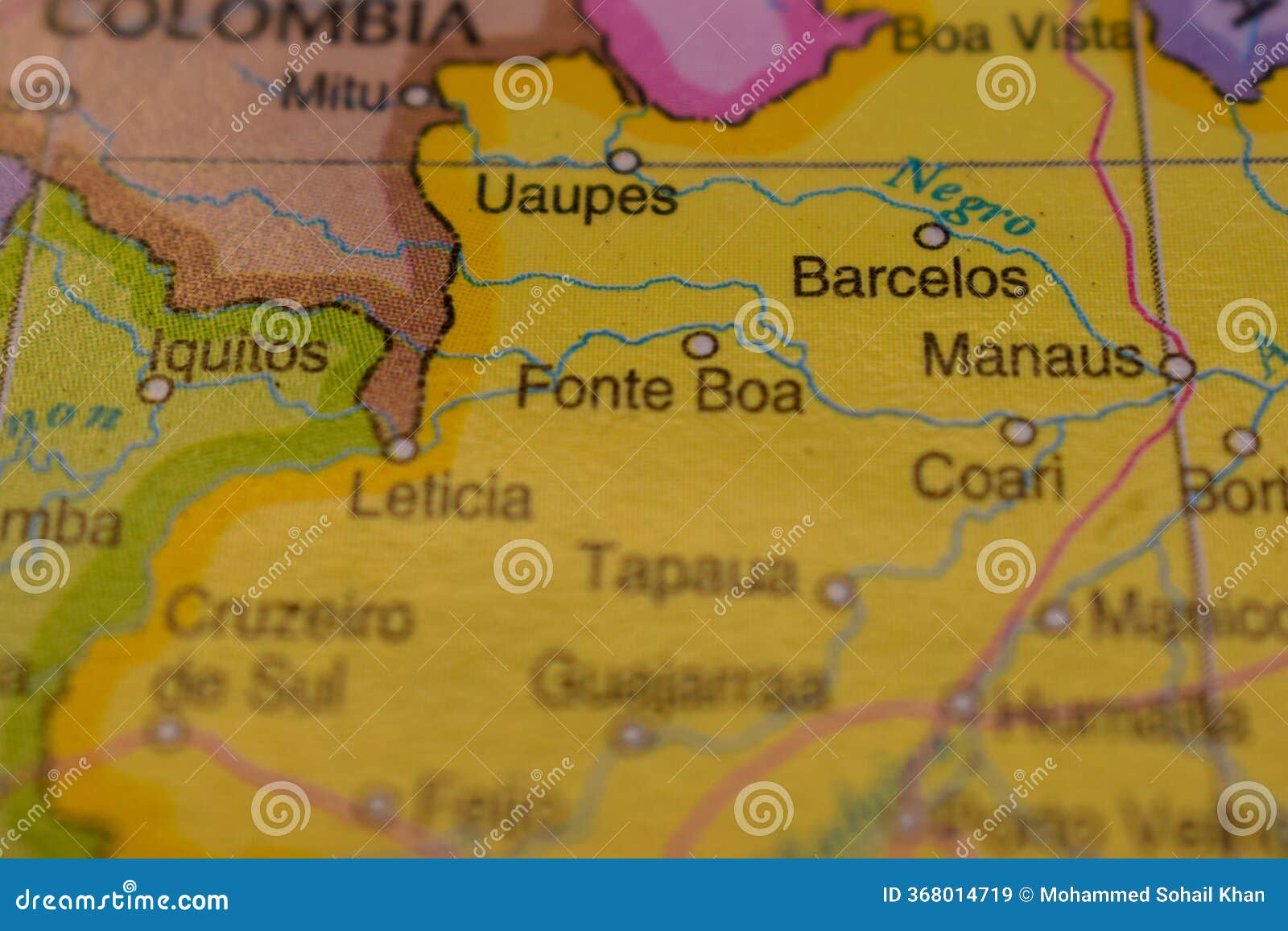 Fonte Boa On The World Map-Geo Political Map Royalty-Free Stock Photo ...