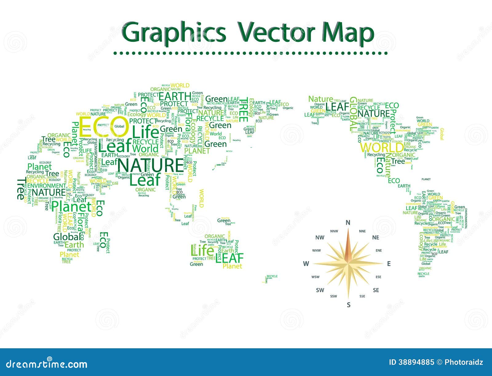 Fonte De Eco Do Mapa Do Mundo Ilustração do Vetor - Ilustração de ...